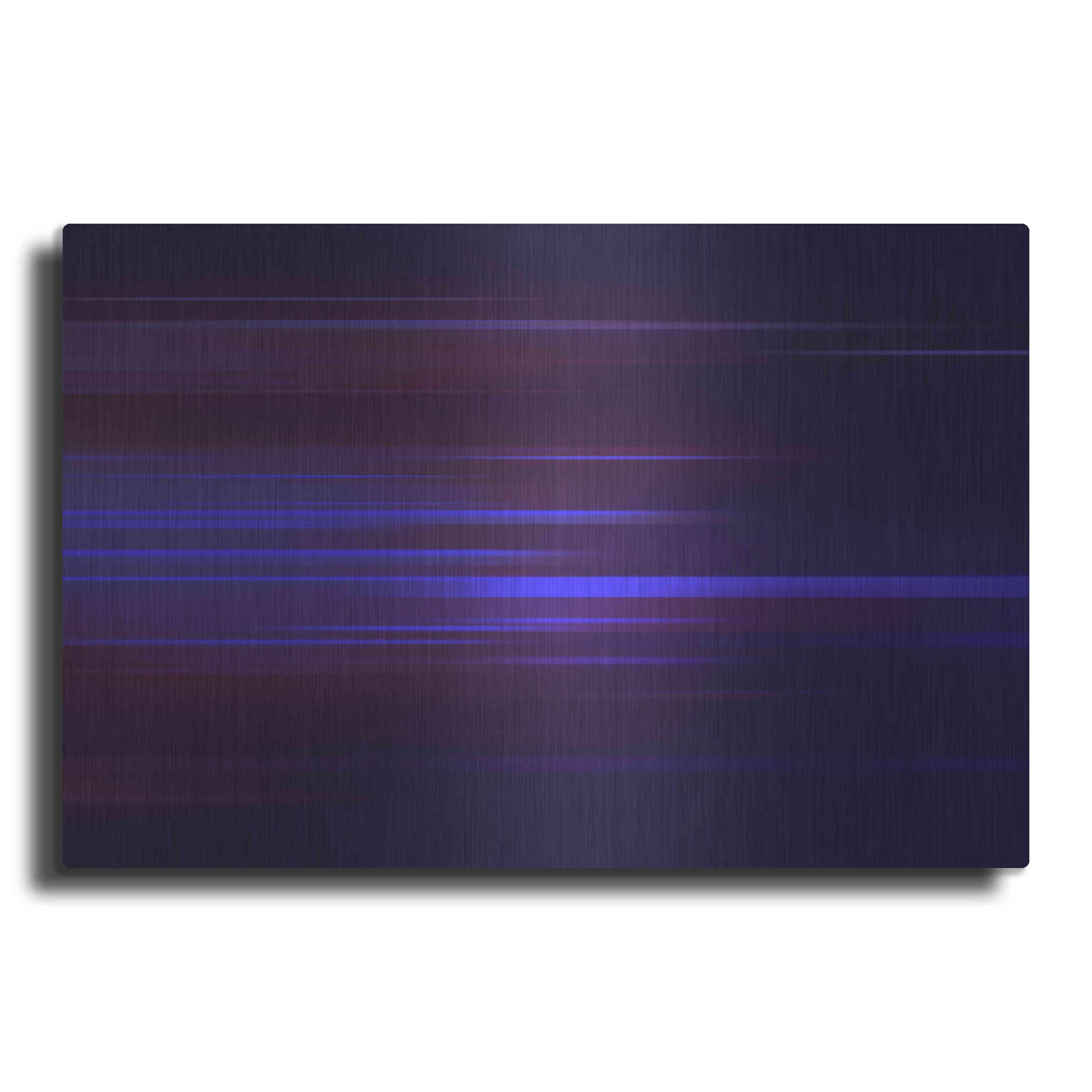 Luxe Metal Art 'Purple Magnetism' by Unknown Artist, Metal Wall Art, 36 ...