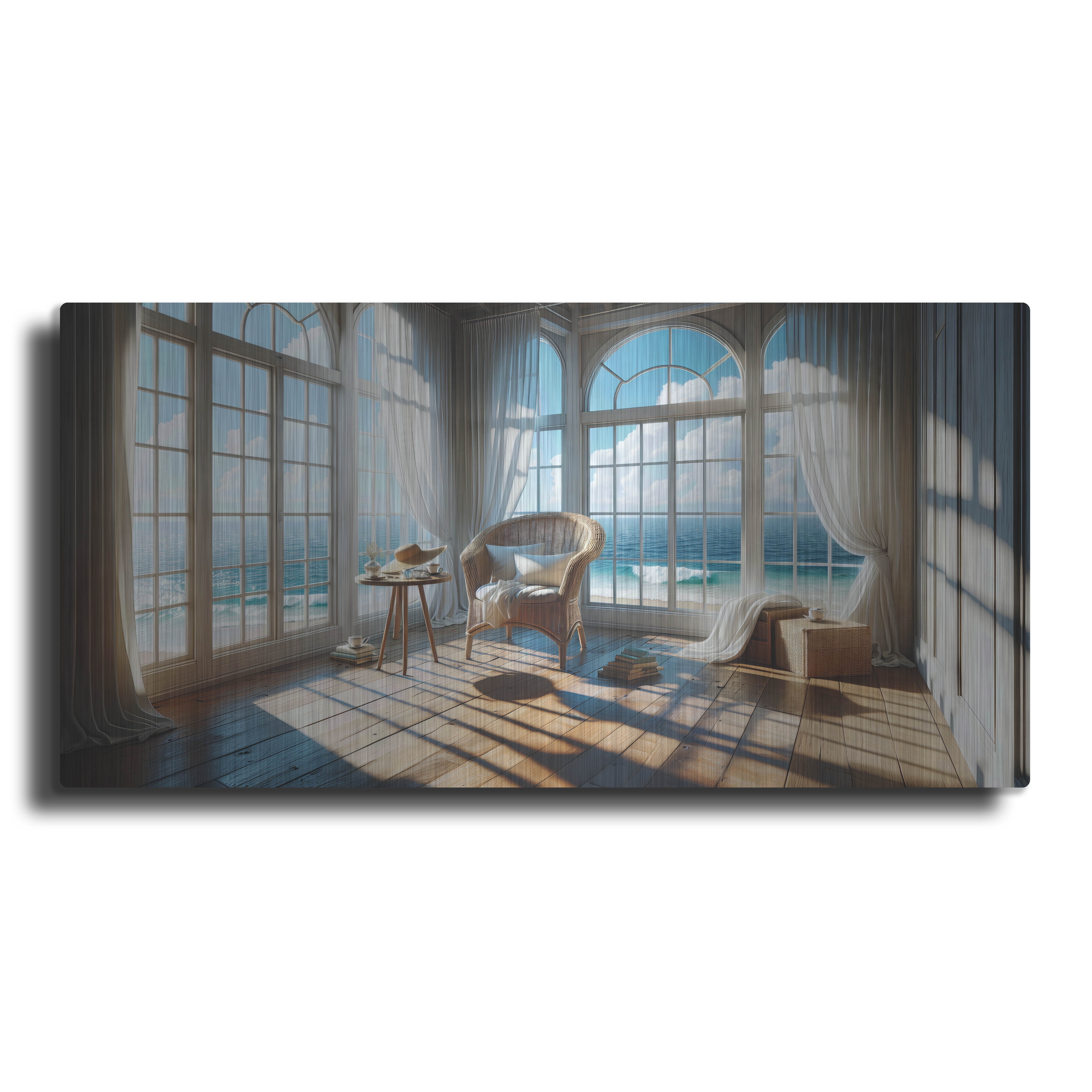 Luxe Metal Art 'Reading Room' by Rich Monet Metal Wall Art, 48" x 24" - Walmart.com