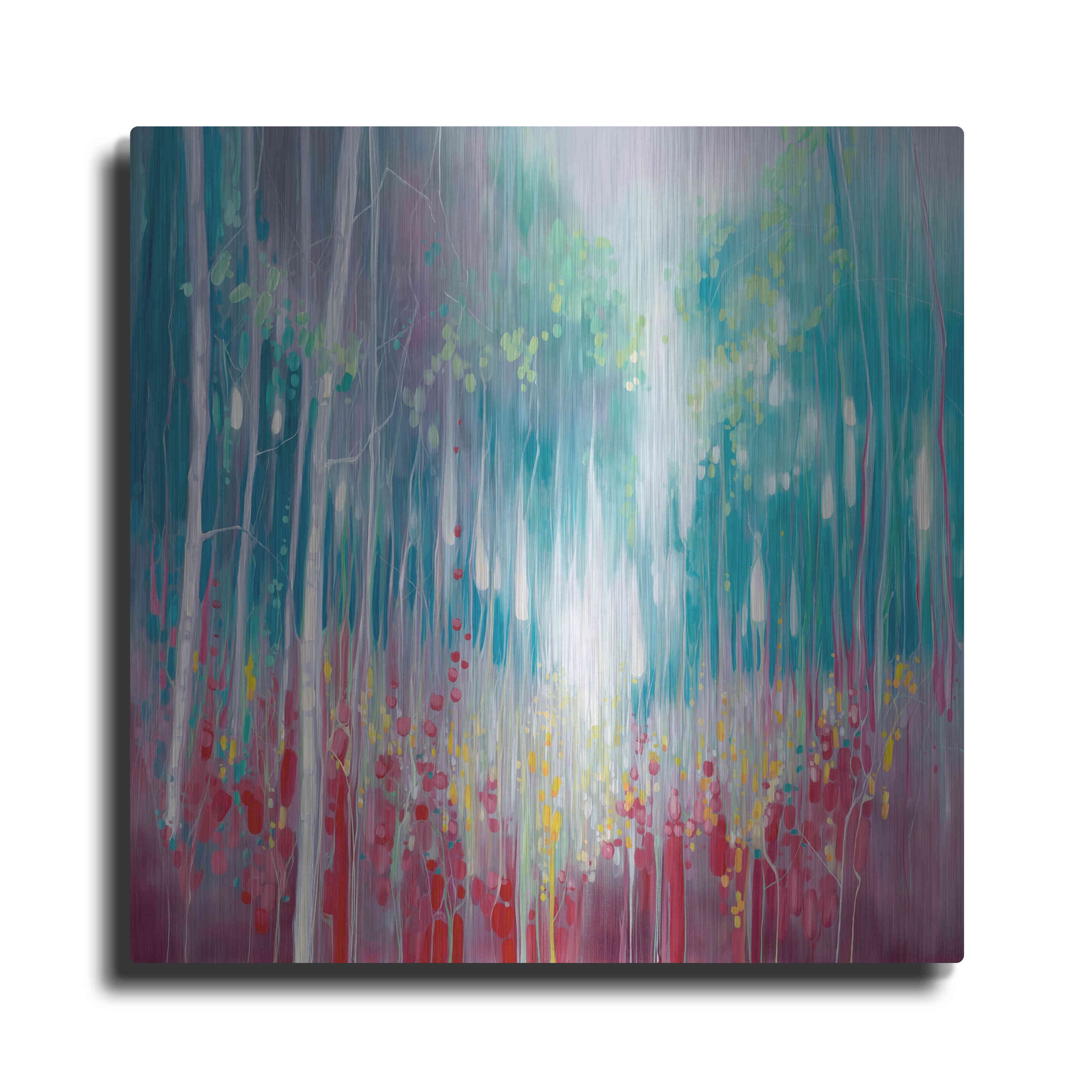 Luxe Metal Art 'Roaring Summer' by Gill Bustamante, Metal Wall Art, 12 ...