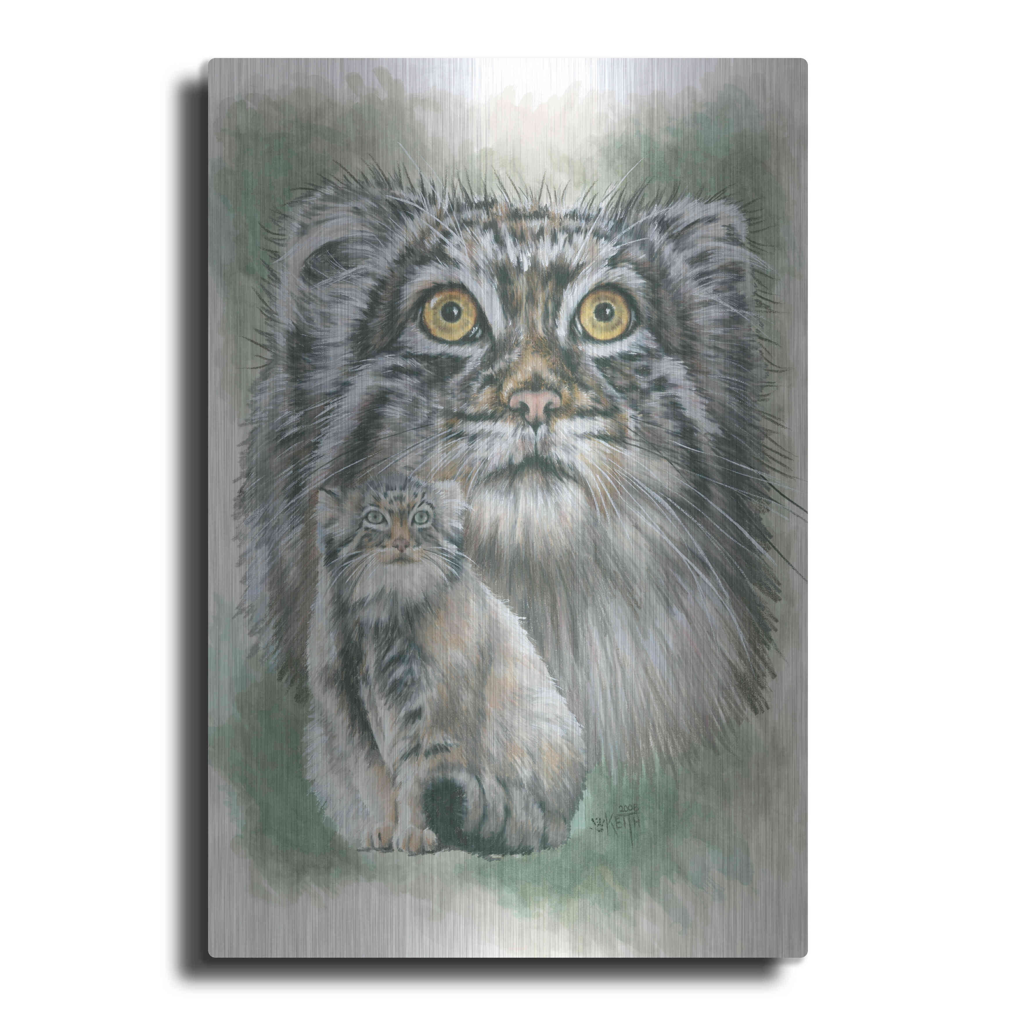 Luxe Metal Art 'Rowdy' by Barbara Keith, Metal Wall Art, 16"x24 ...