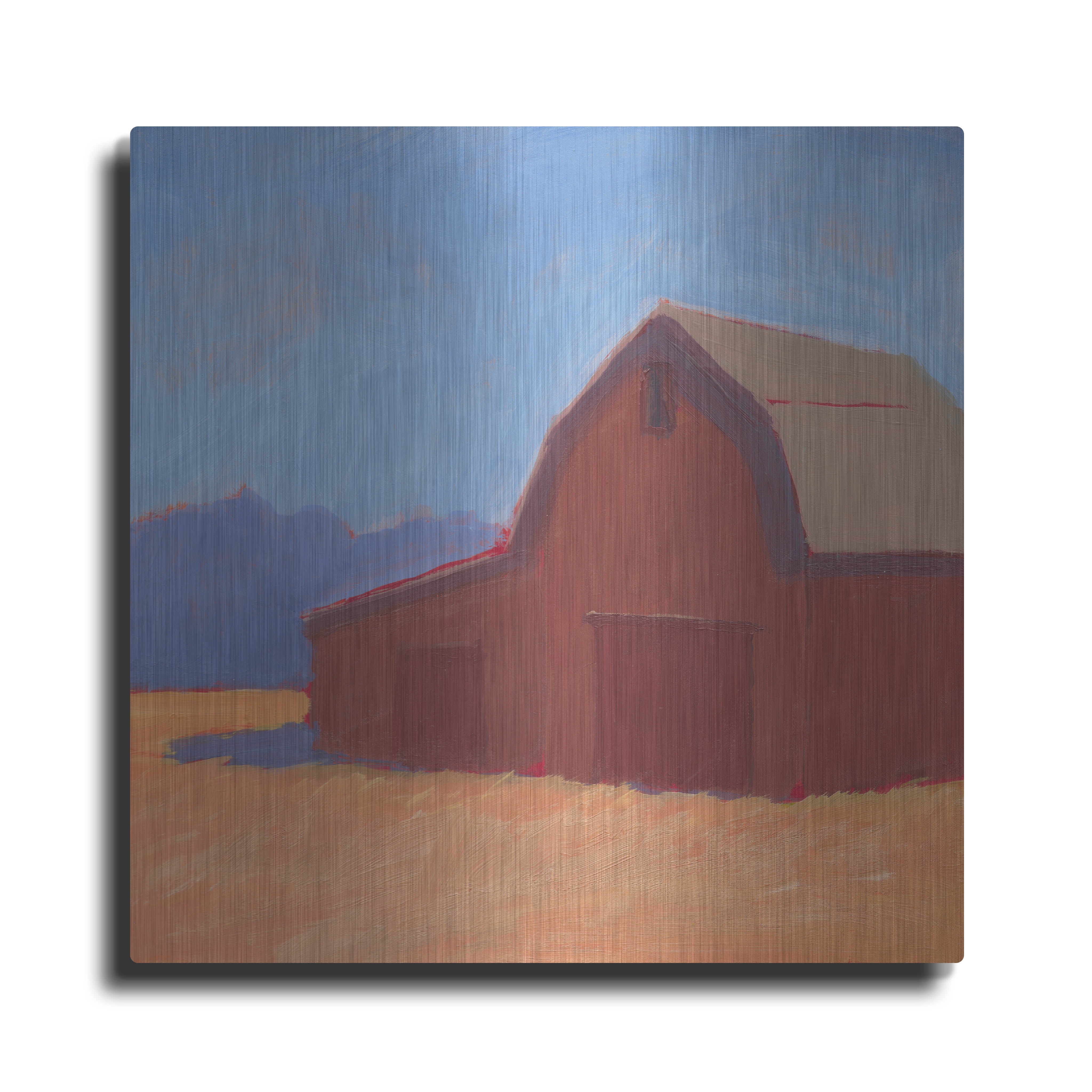 Luxe Metal Art 'Rustic Hayven 1' by Carol Young Metal Wall Art, 12" x ...