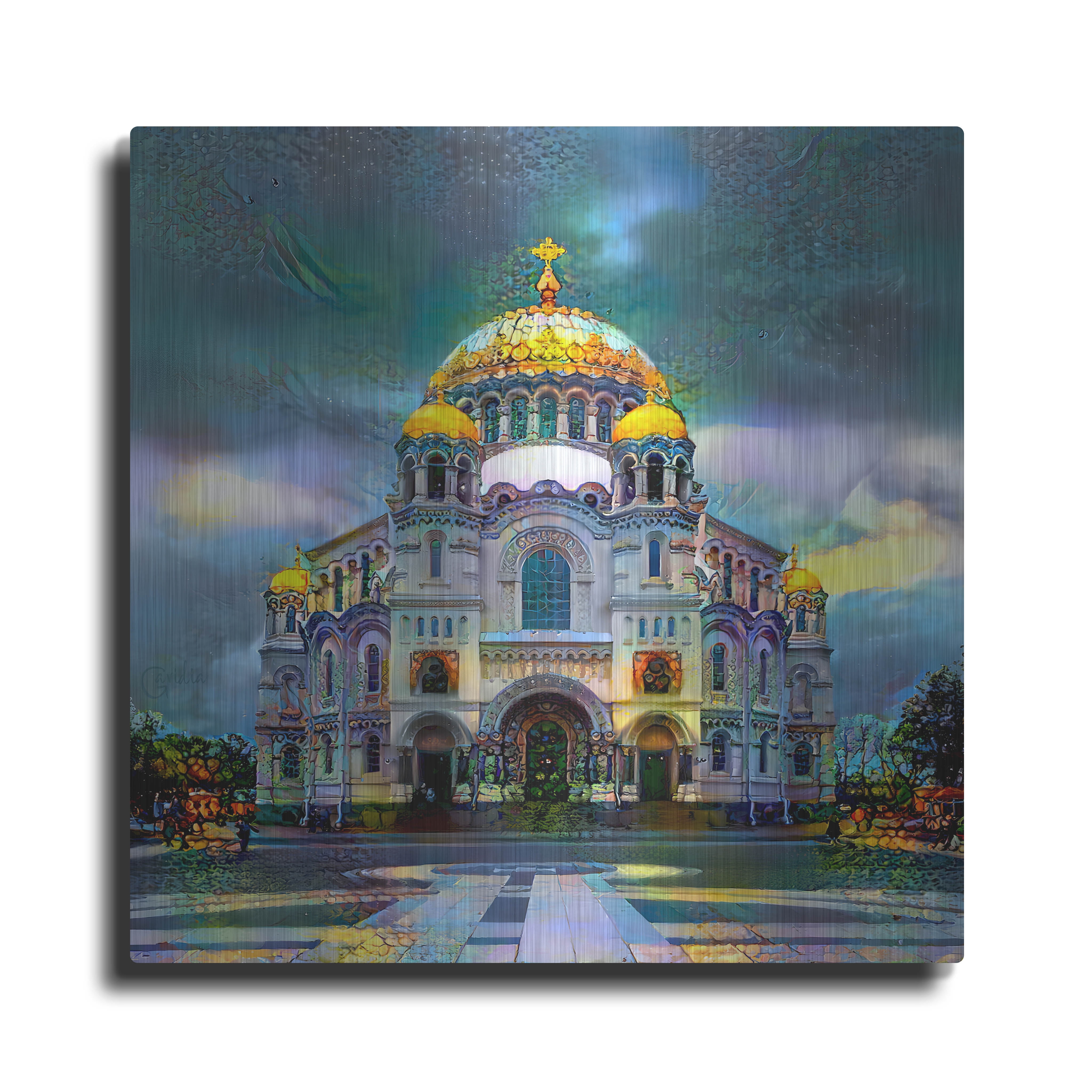 Luxe Metal Art 'Saint Petersburg Russia Naval cathedral of Saint ...