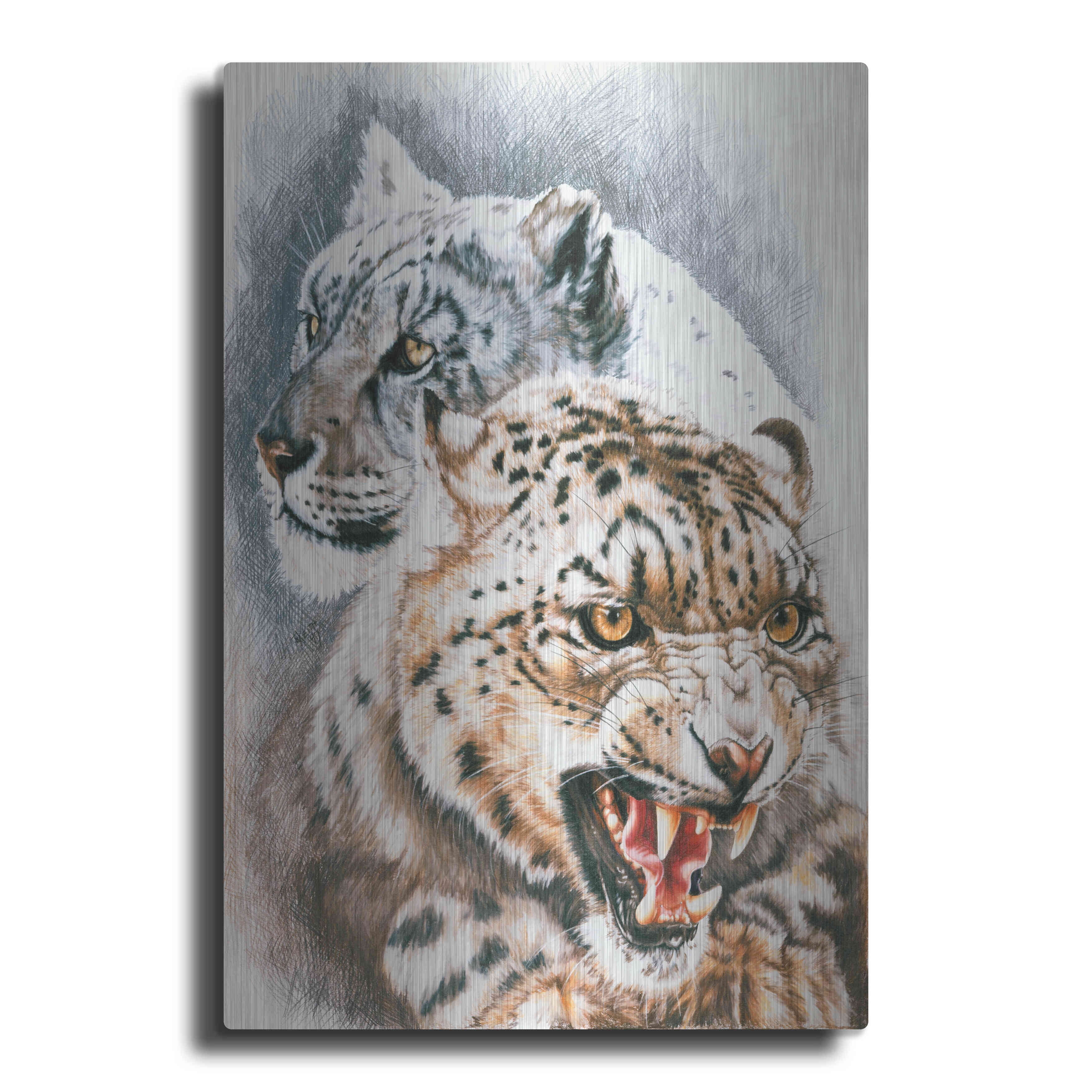 Luxe Metal Art 'Savage Perfection' by Barbara Keith, Metal Wall Art, 12 ...