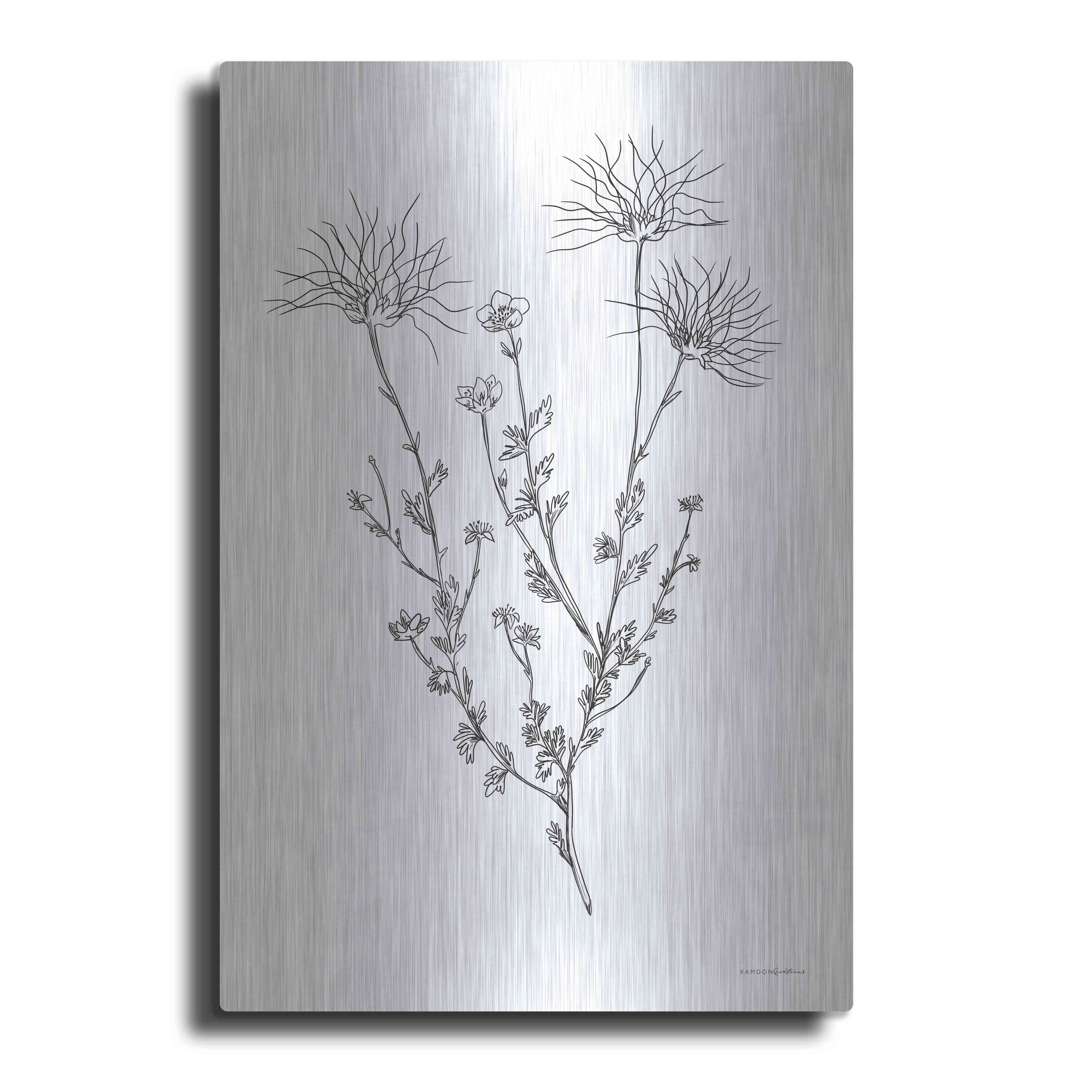 Luxe Metal Art 'Soft Whisper' by Kamdon Kreations, Metal Wall Art, 16 ...