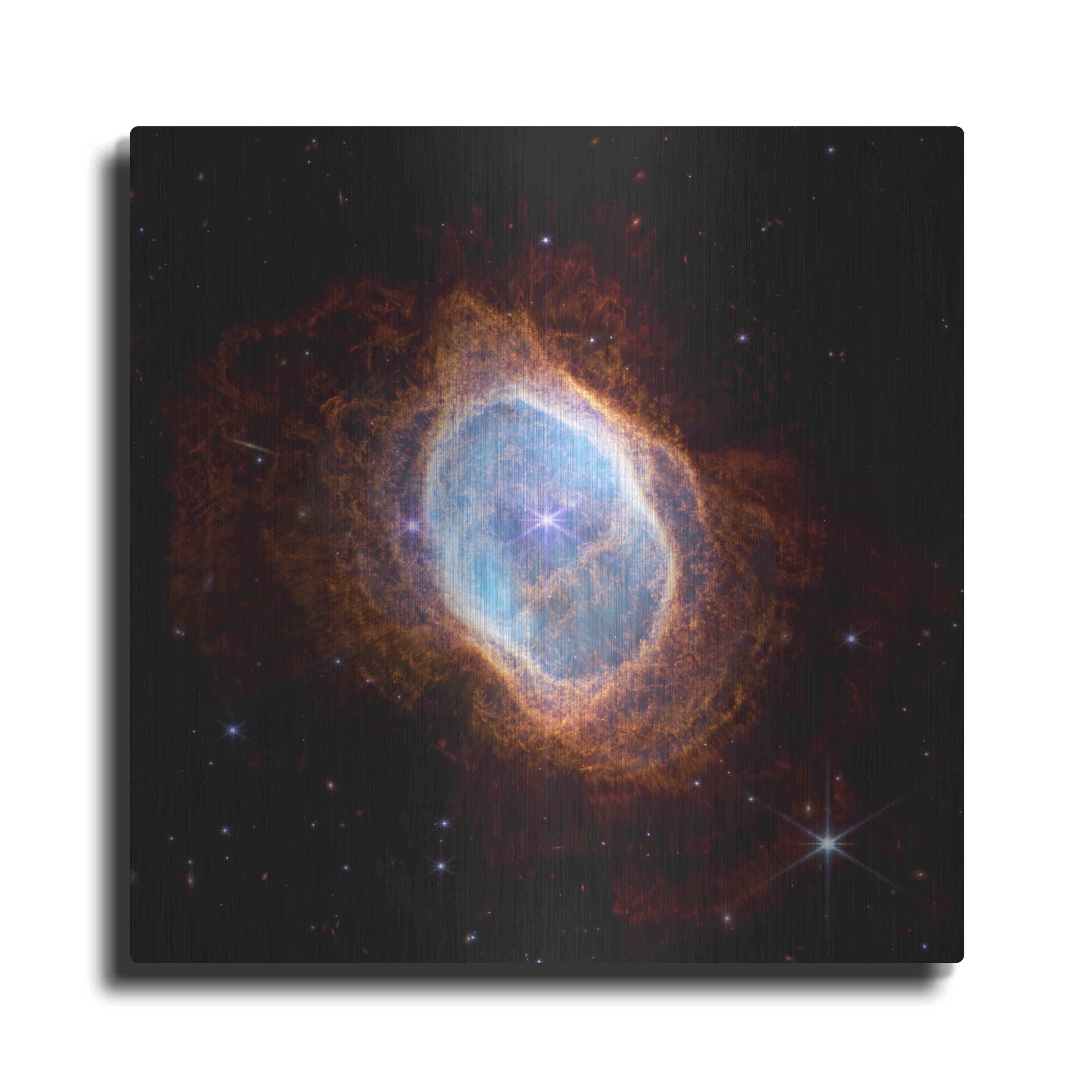 Luxe Metal Art 'Southern Ring Nebula' by NASA, Metal Wall Art, 24"x24 ...