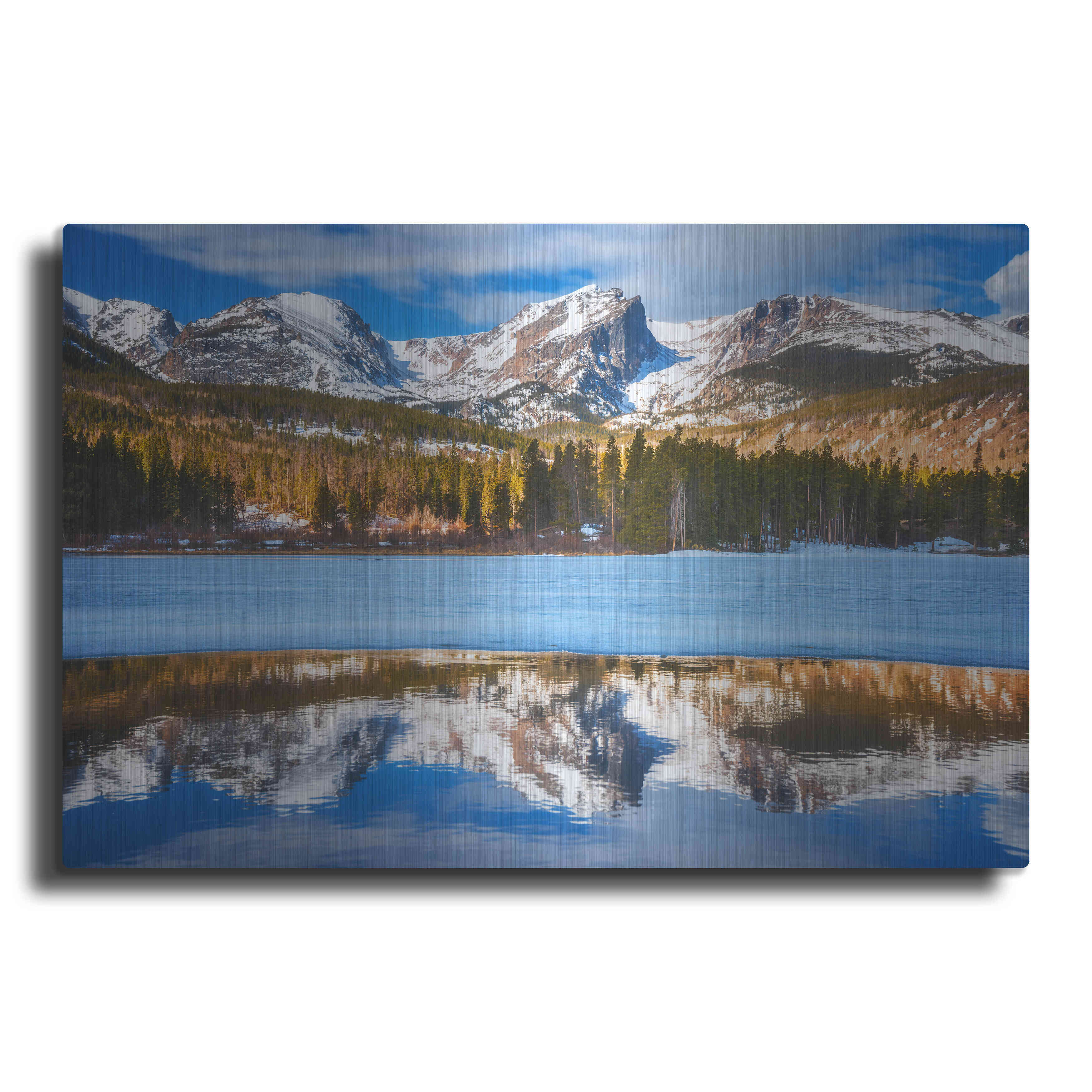 Luxe Metal Art 'Sprague Lake - Rocky Mountain National Park' by Darren ...