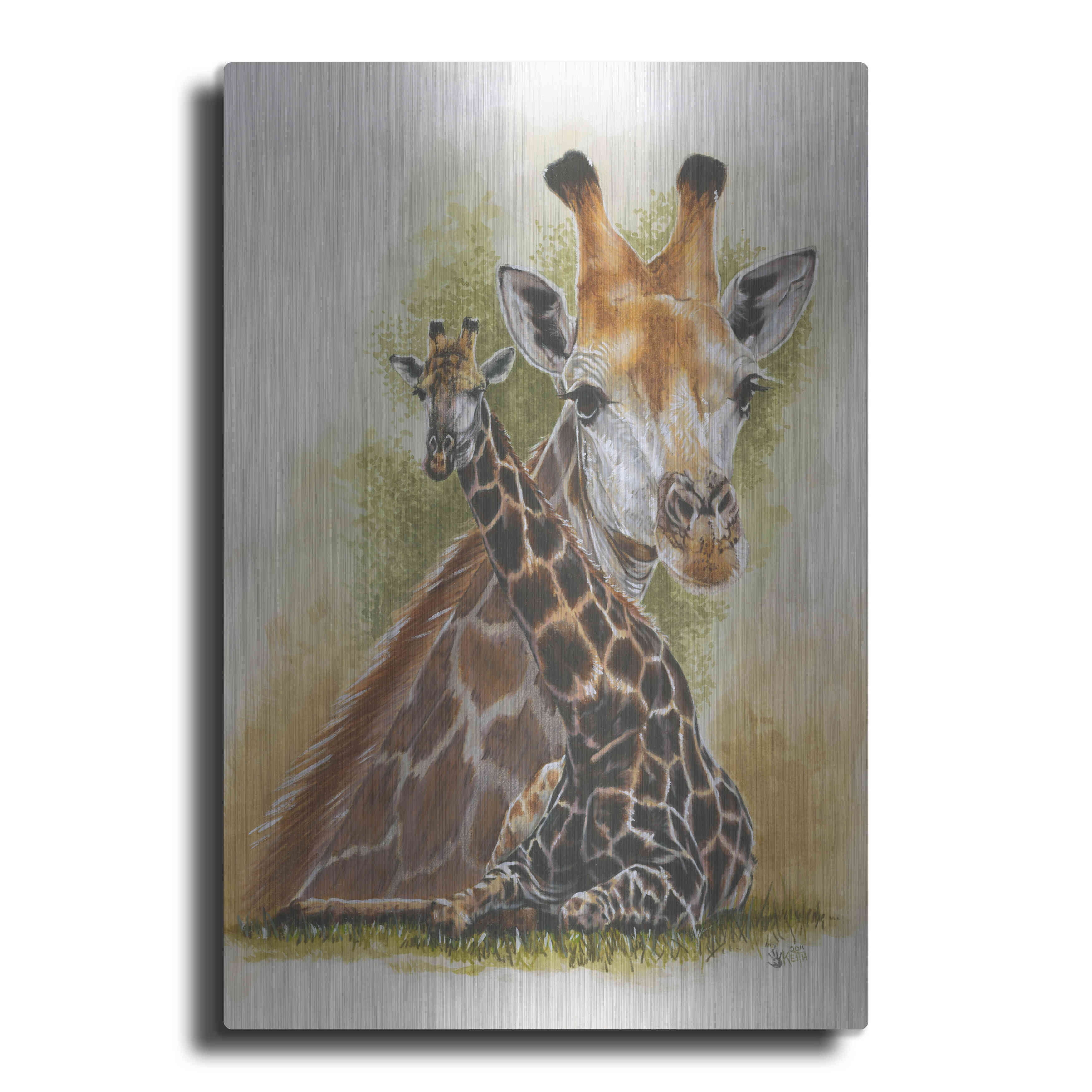 Luxe Metal Art 'Stateliness' by Barbara Keith, Metal Wall Art, 24"x36 ...