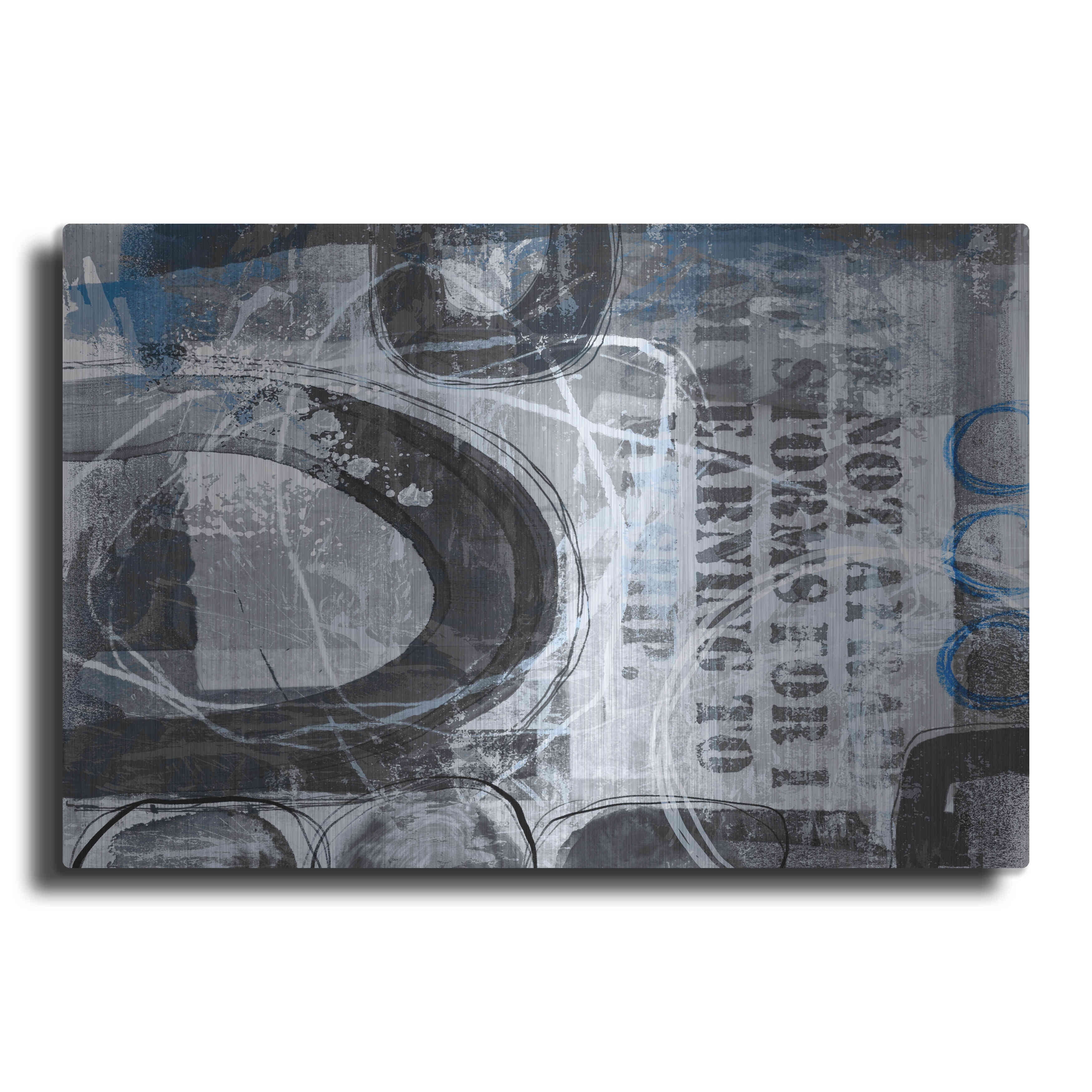 Luxe Metal Art 'Stormy Waters' by Andrea Haase, Metal Wall At, 36"x24 ...