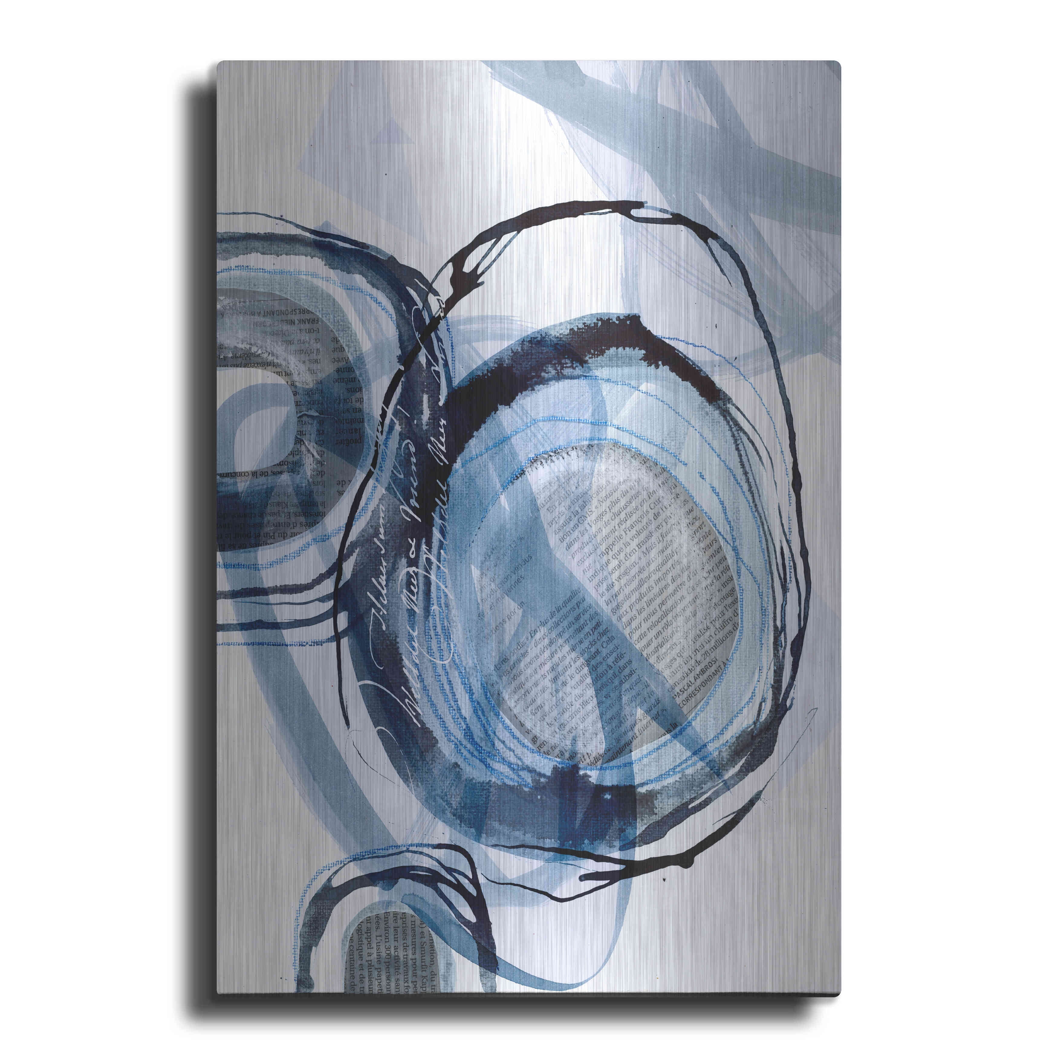 Luxe Metal Art 'Story Of Escape Blue' by Andrea Haase Metal Wall Art ...