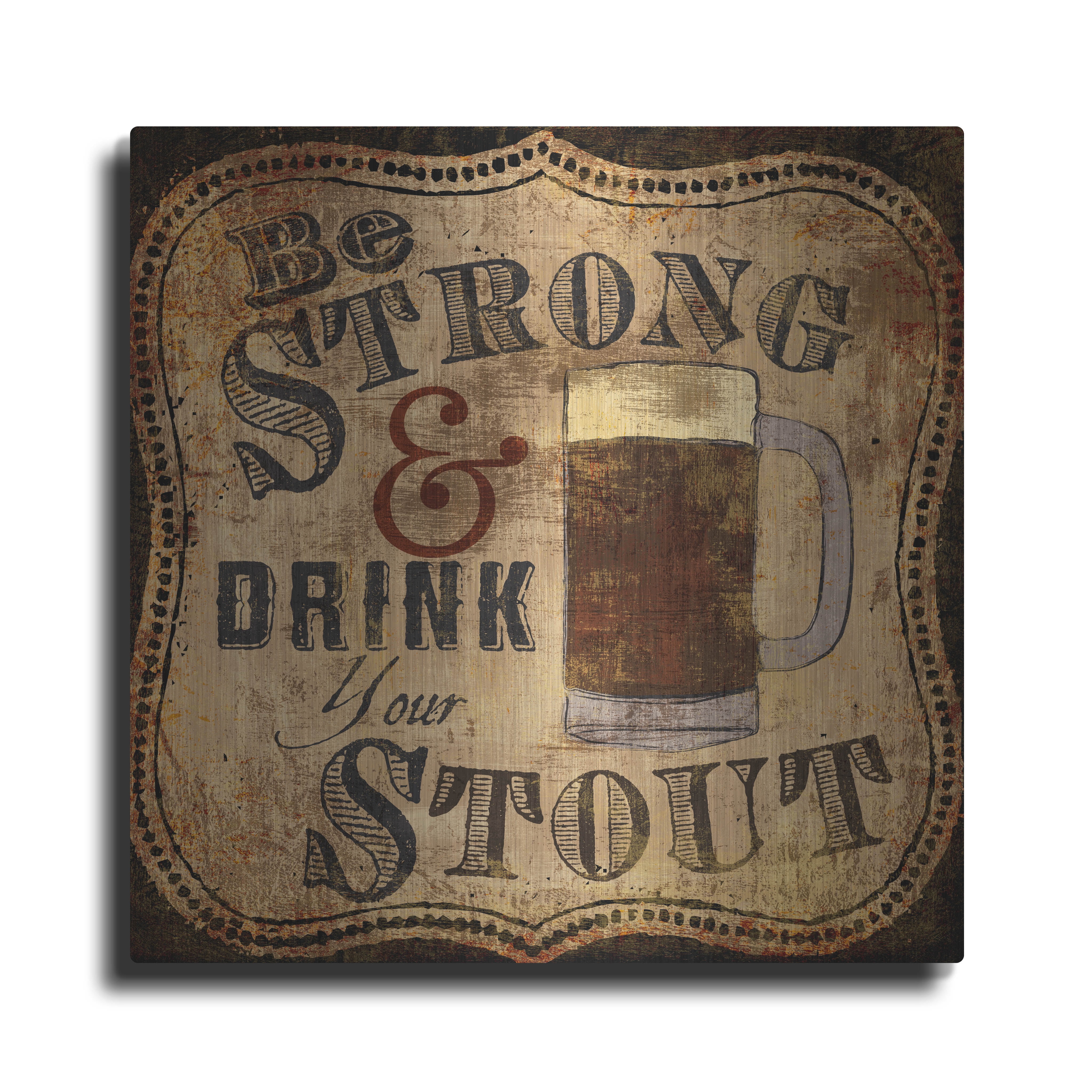 Luxe Metal Art 'Strong And Stout' by Art Licensing Studio Metal Wall ...