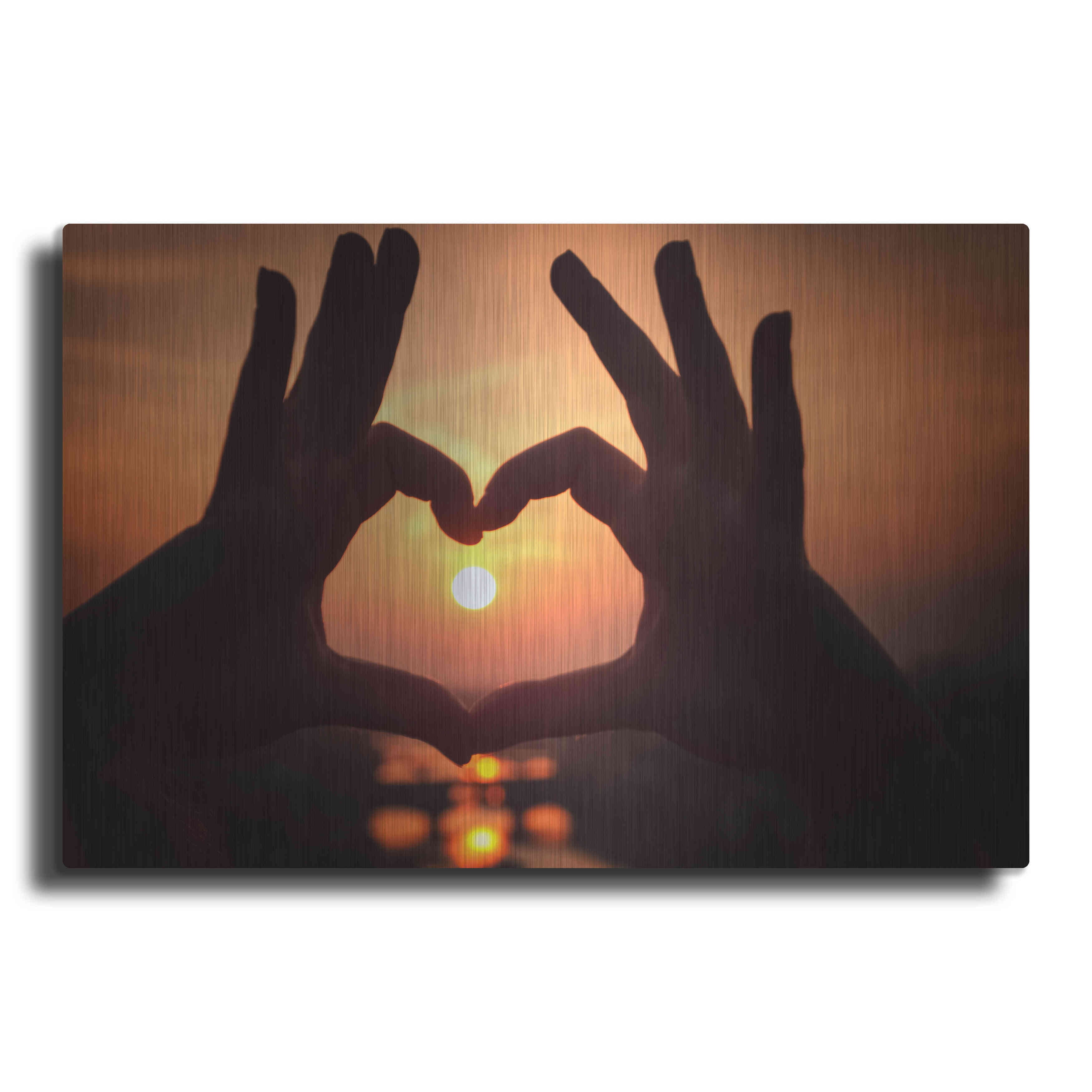 Luxe Metal Art 'Sunset Lovers' by Giuseppe Torre, Metal Wall Art, 24 ...