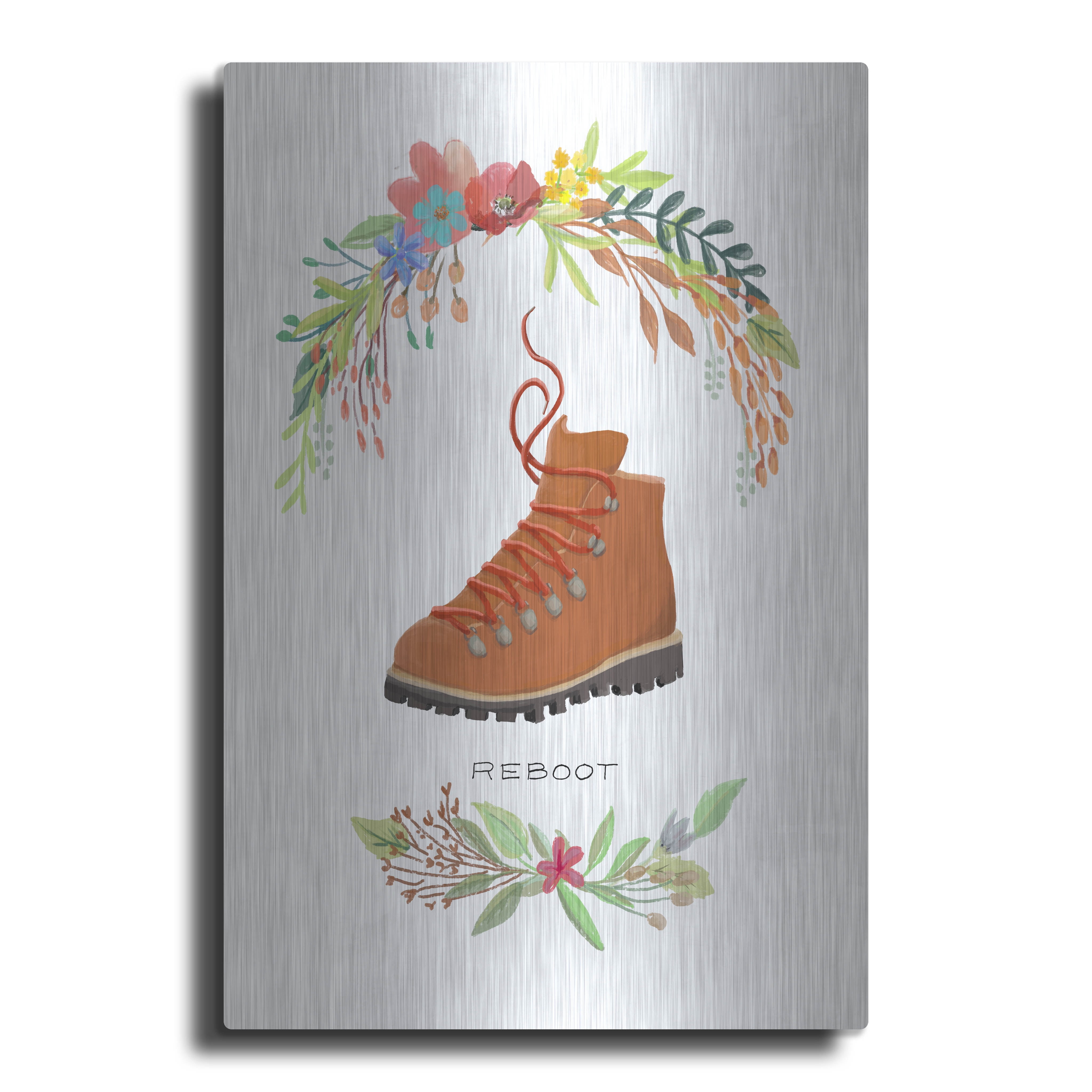Luxe Metal Art 'Sweet Adventure Boot' by Art Licensing Studio Metal ...