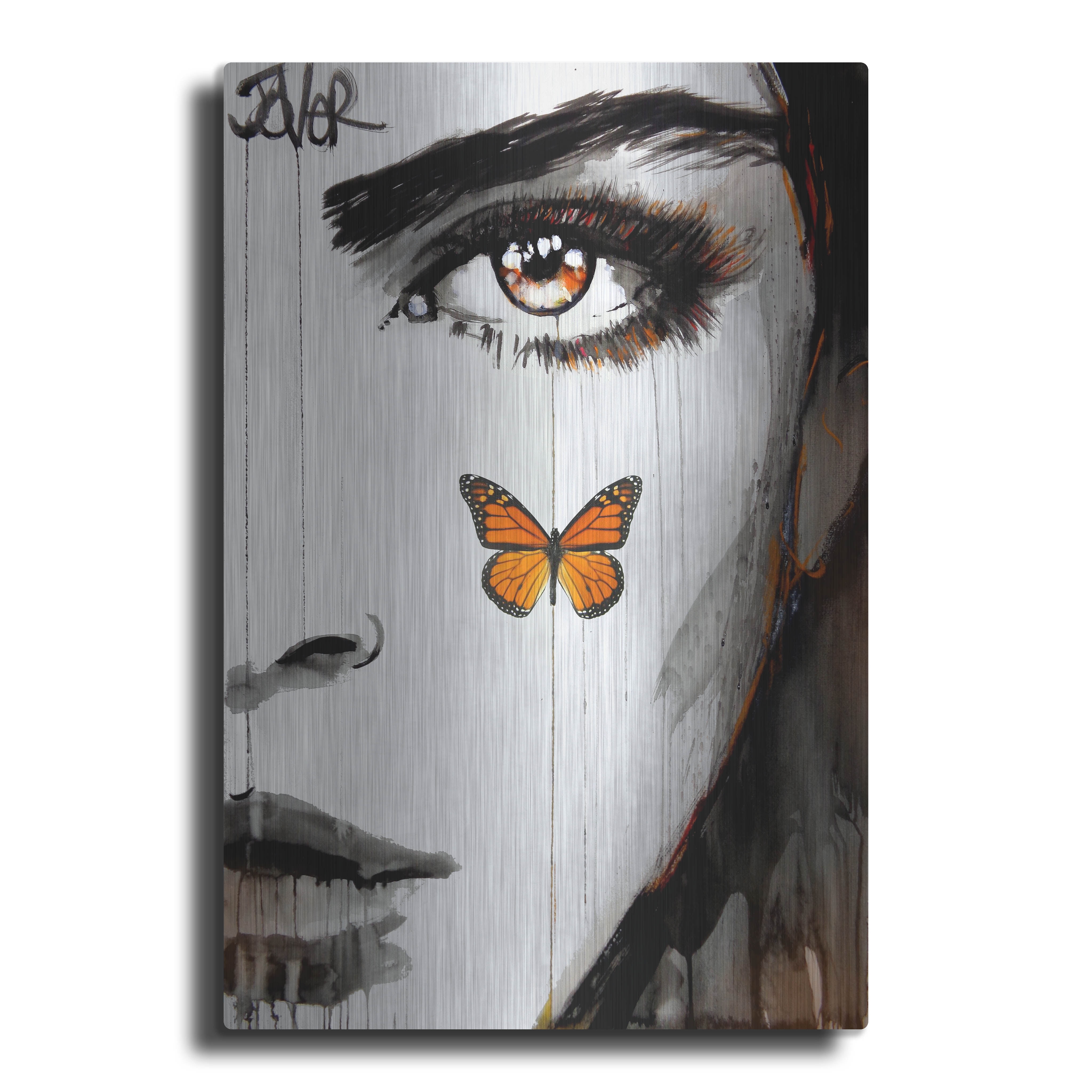 Luxe Metal Art 'Tangerine Dream' by Loui Jover, Metal Wall Art, 16"x24 ...