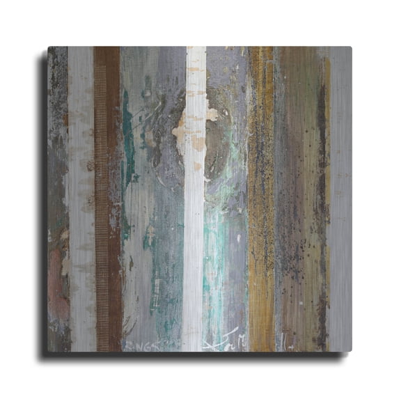 Luxe Metal Art 'Textured Grain 4' by Erin McGee Ferrell Metal Wall Art ...