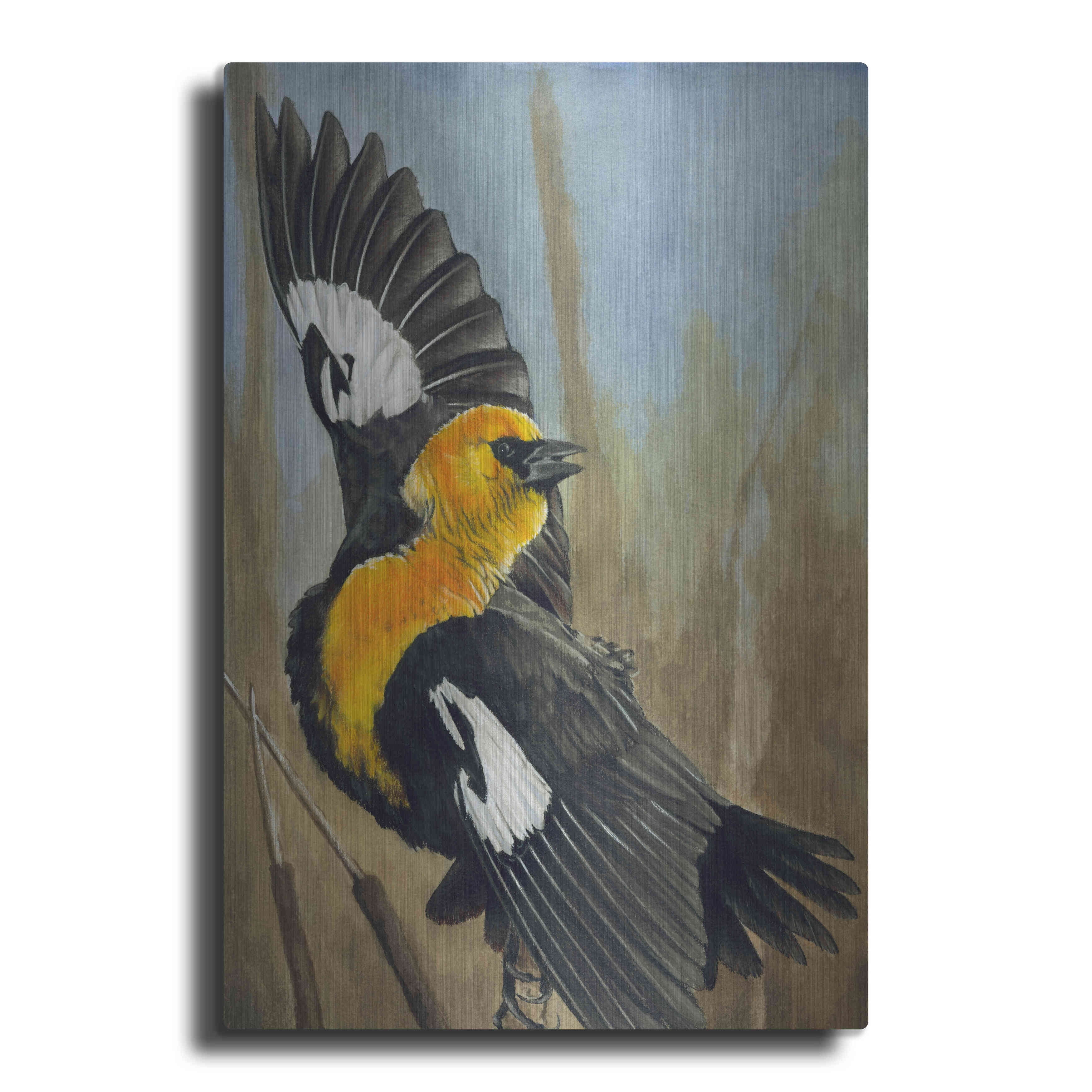 Luxe Metal Art 'The Flirt' by Barbara Keith, Metal Wall Art, 12"x16 ...