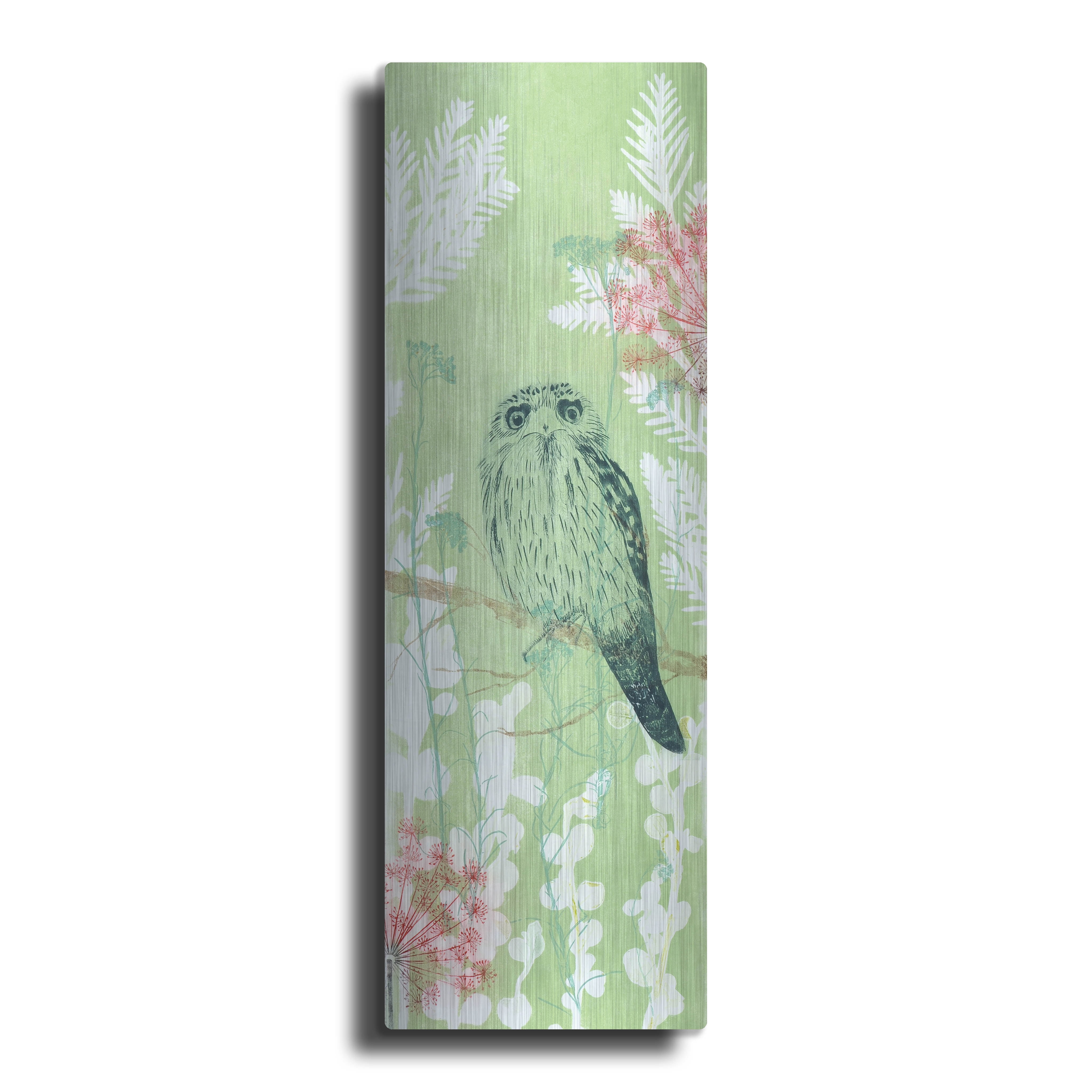 Luxe Metal Art ' The Tranquil Tawny Frog Mouth' by Trudy Rice, Metal ...