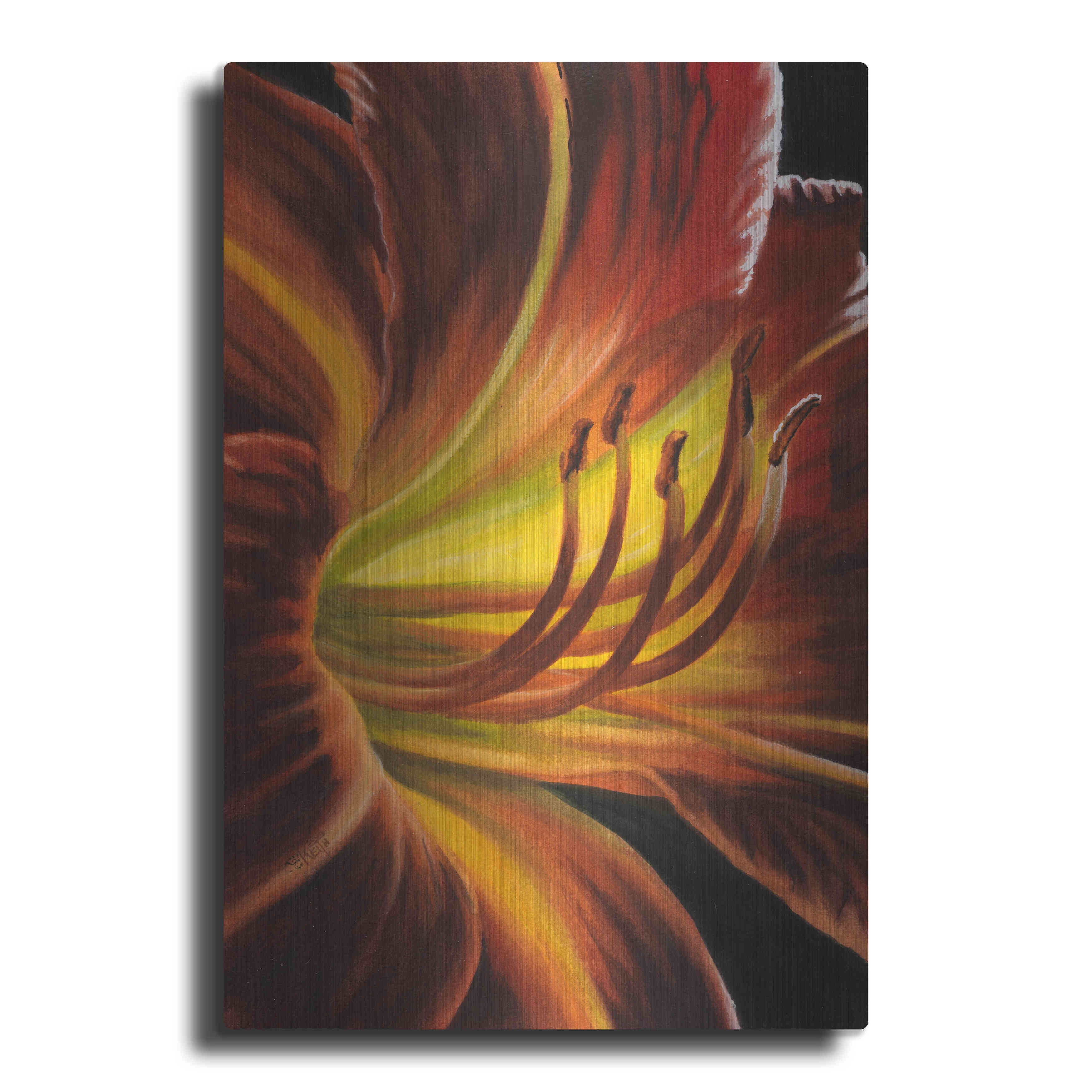 Luxe Metal Art 'Tones' by Barbara Keith, Metal Wall Art, 12"x16 ...