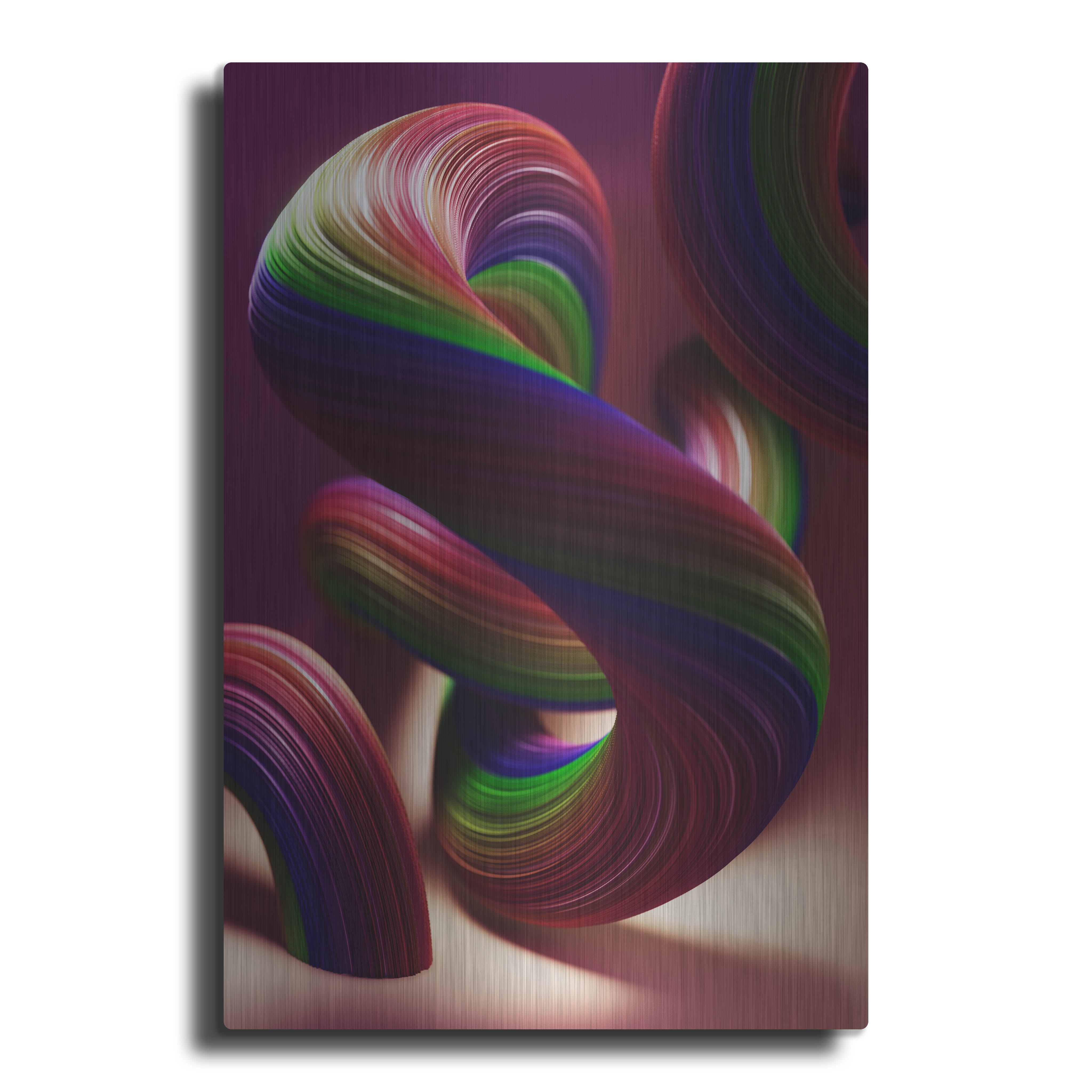 Luxe Metal Art 'Twisty Candyland' by Luxe Portfolio, Metal Wall Art, 16"x24" - Walmart.com