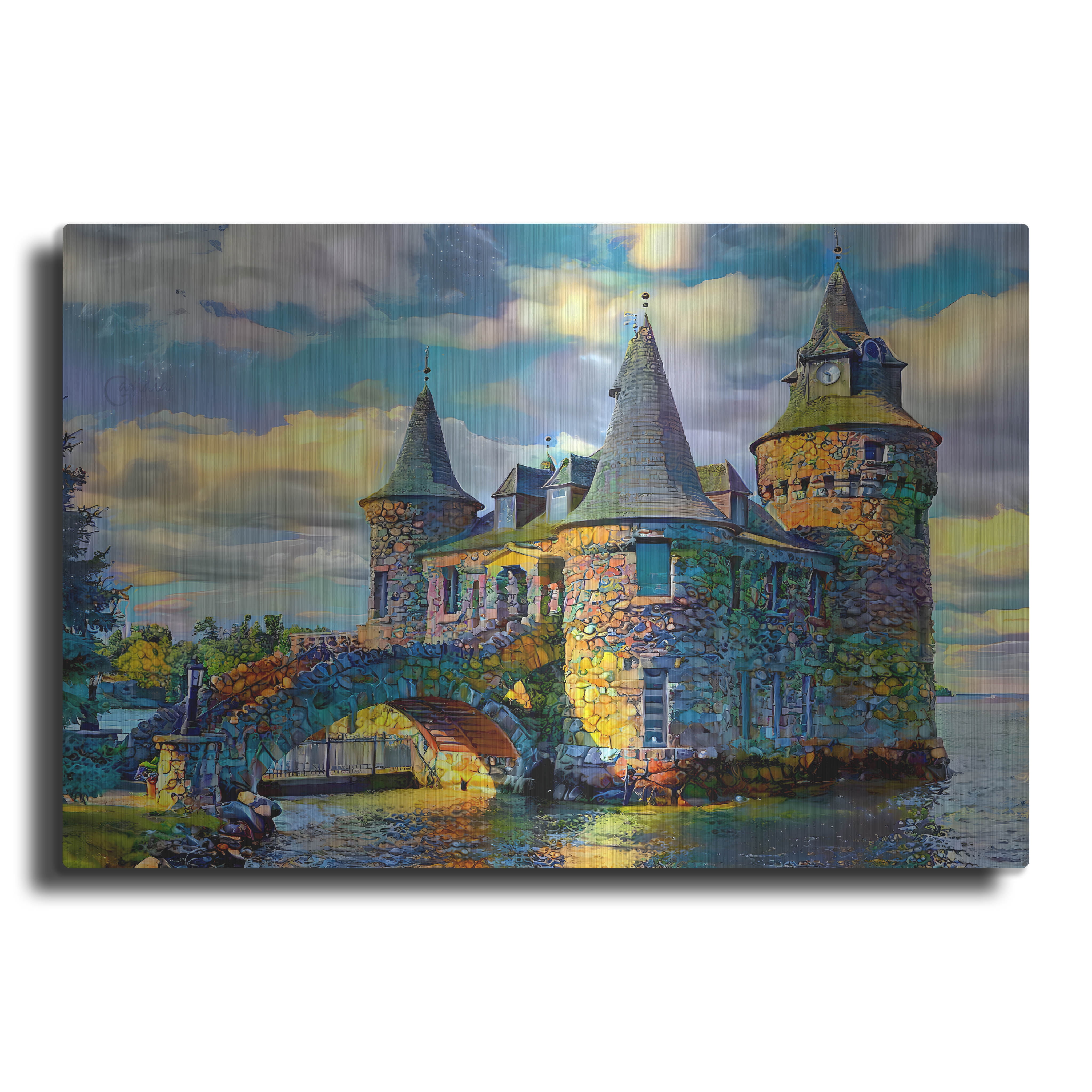 Luxe Metal Art 'United States New York Alexandria Bay Boldt Castle' by ...