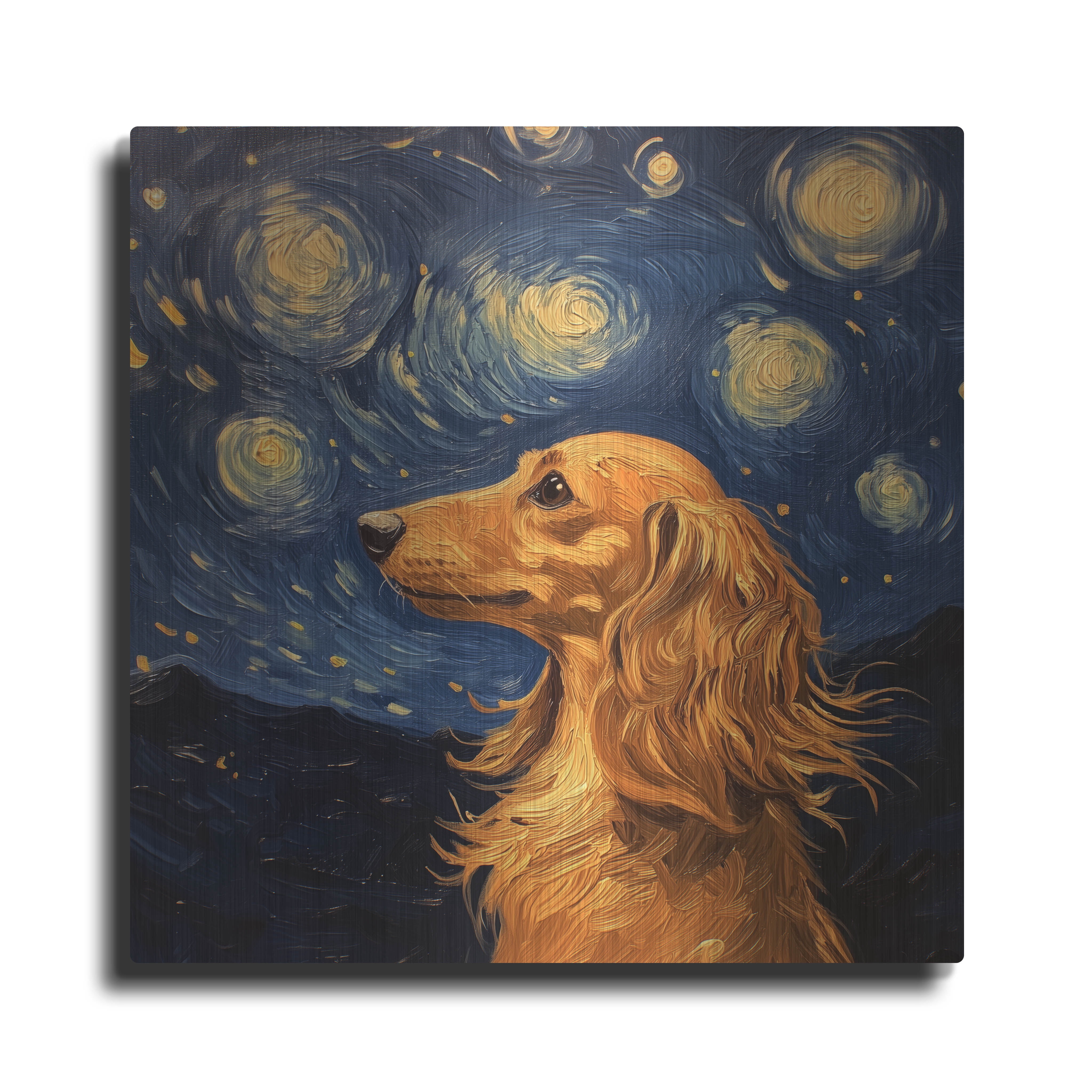 Luxe Metal Art 'Van Gosh Dachshund' by Svetlana Aleynikova Metal Wall ...