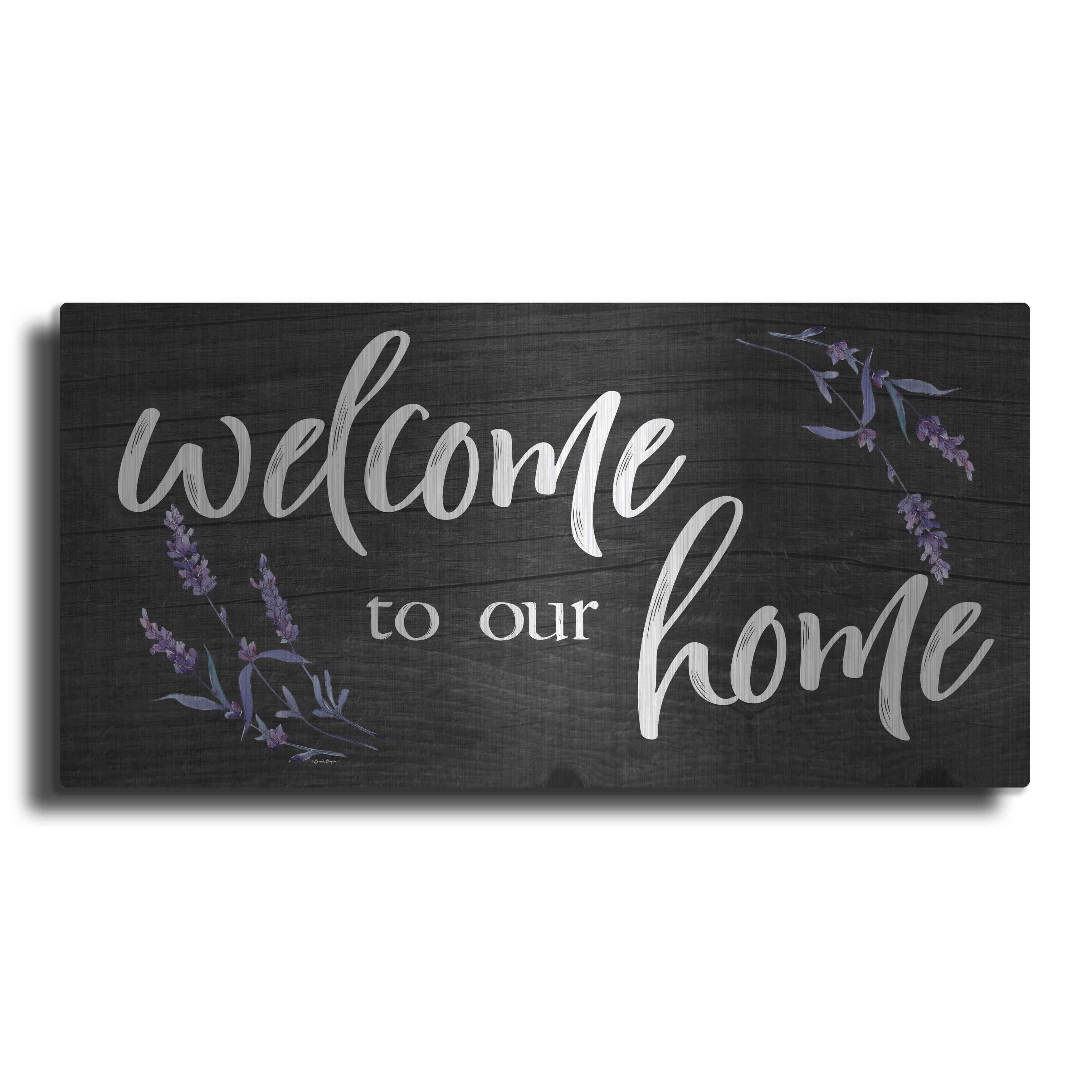 Luxe Metal Art 'Welcome to Our Home ' by Susie Boyer, Metal Wall Art ...