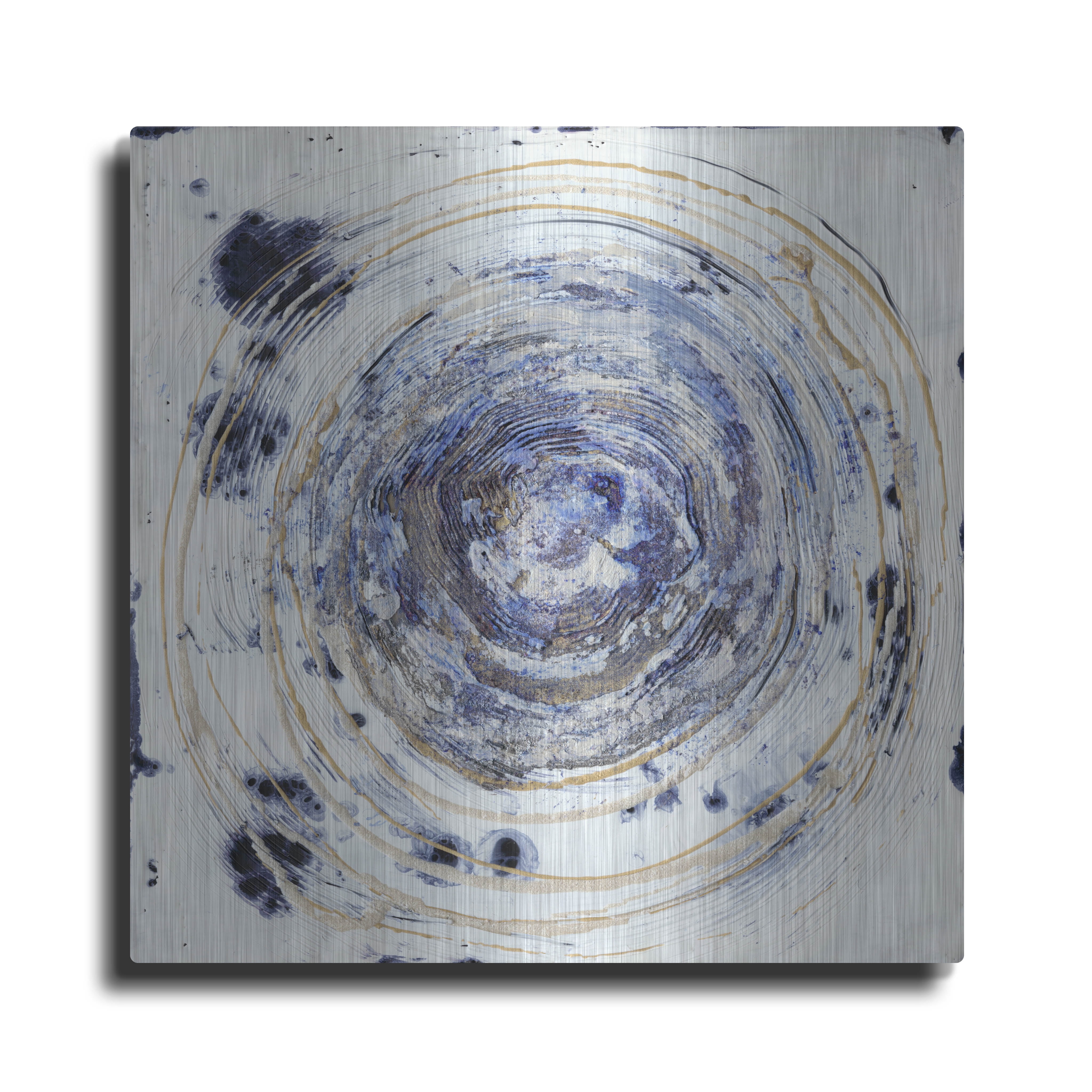 Luxe Metal Art 'Whorl 2' by Alicia Ludwig Metal Wall Art, 12" x 12 ...