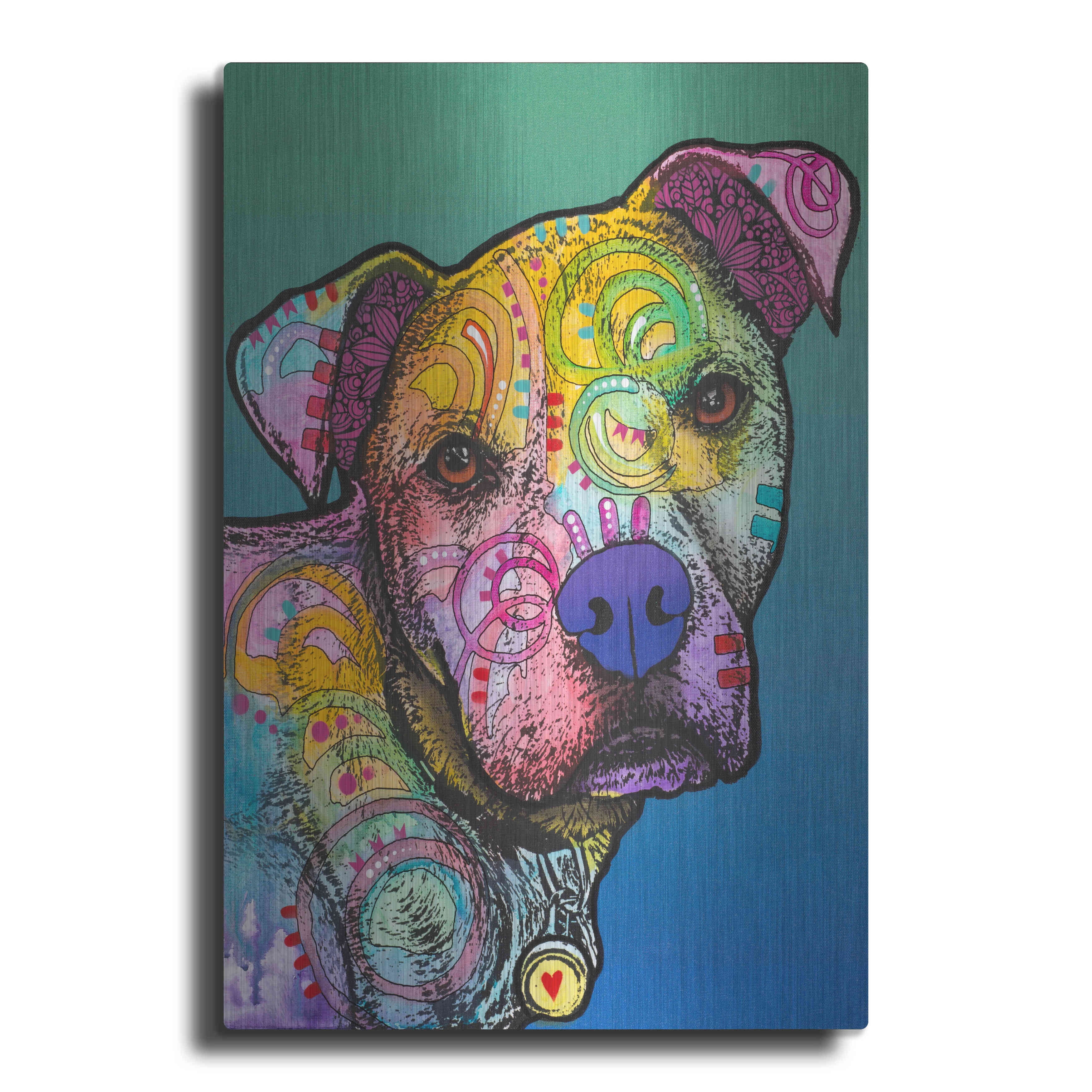 Luxe Metal Art 'Zeus Custom-004' by Dean Russo, Metal Wall Art, 12"x16 ...
