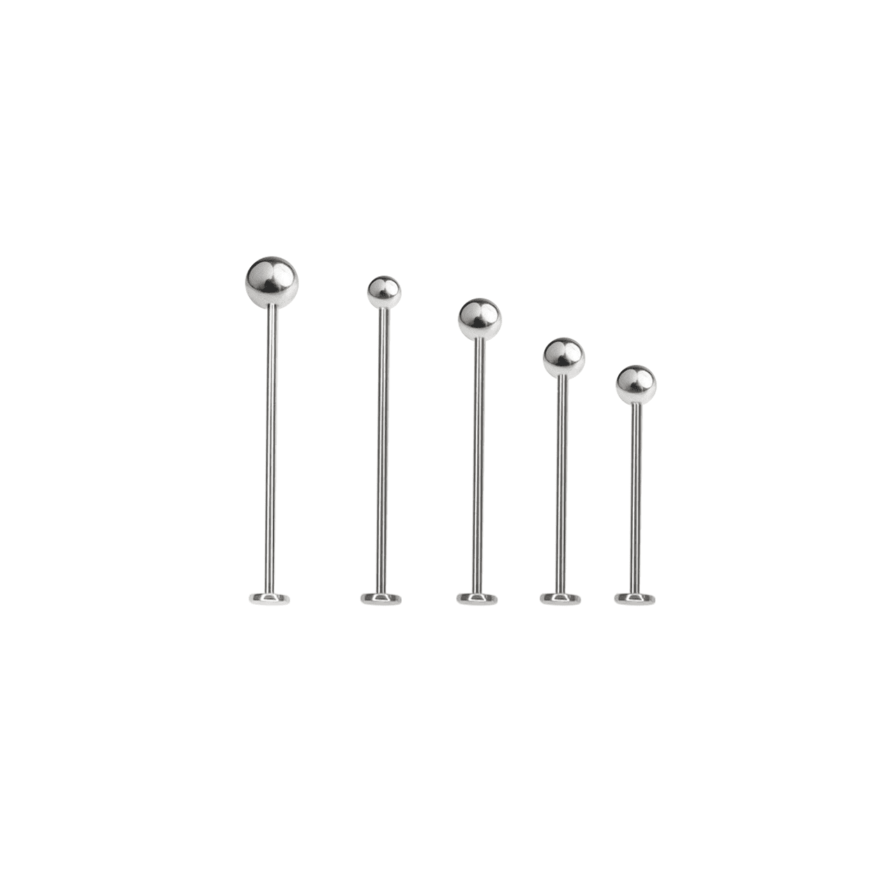 Luxe Modz Threaded Labret Flatback Surgical Steel Extra Long 14G 16G ...