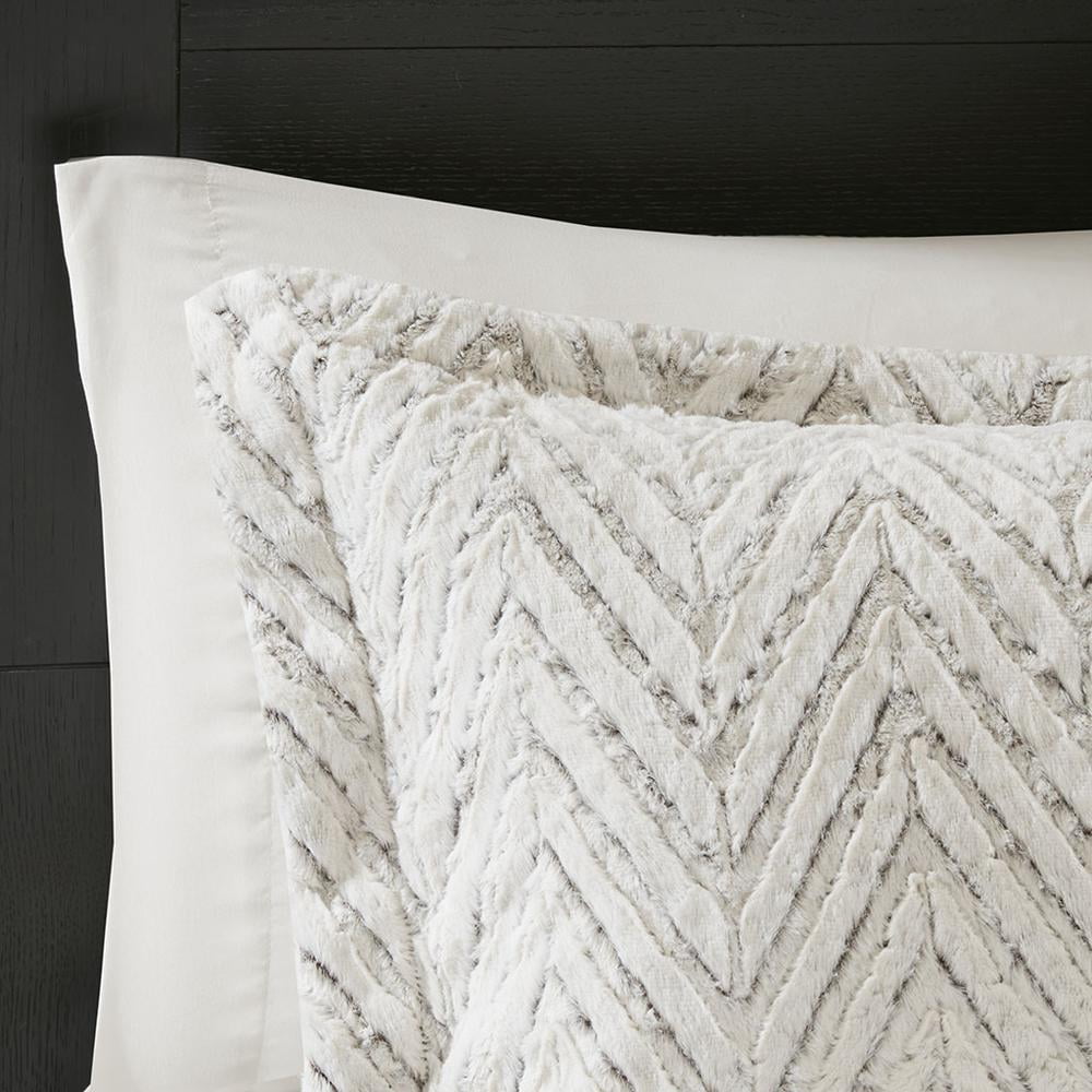Luxe Plush Chevron Print Comforter Set, Belen Kox - Walmart.com