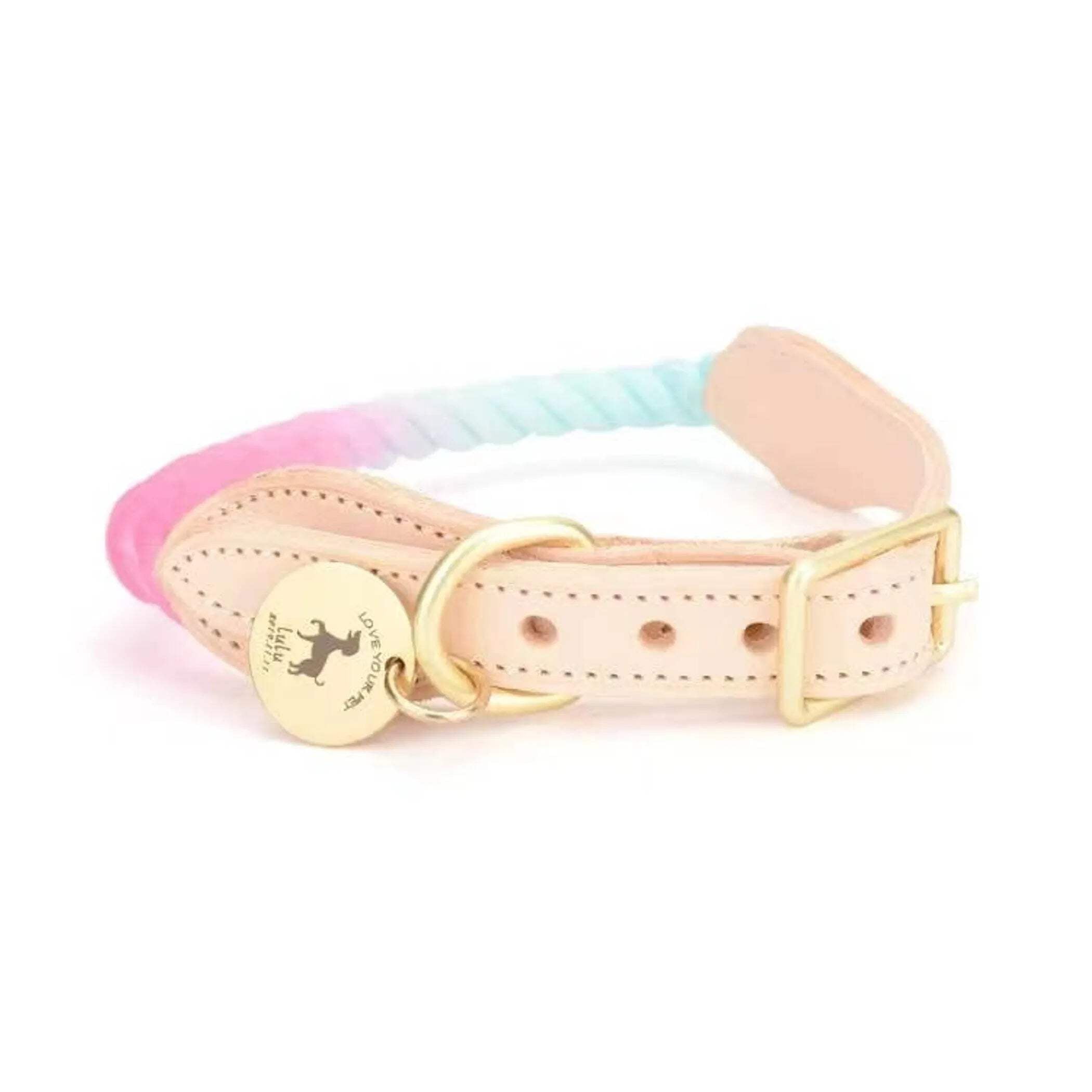 Luxe Royal Leather Rope Collar - Walmart.com