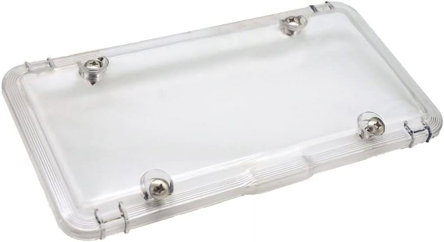 Luxe Shield, Premium Clear License Plate Cover incl Stainless Steel ...