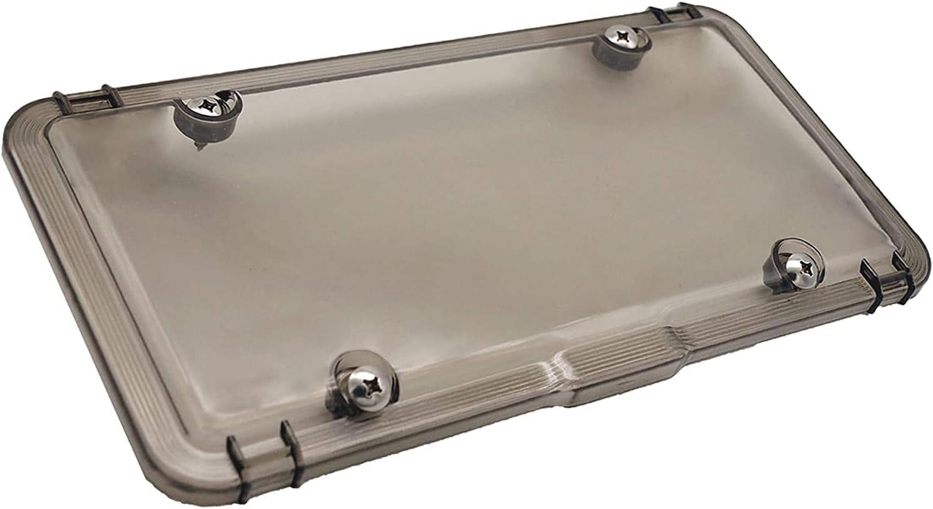 Luxe Shield, Premium Smoked License Plate Cover Incl Stainless Steel Screws | Durable and ...