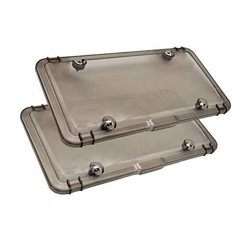 Luxe Shield, Premium Smoked License Plate Covers (2-Pack) incl ...