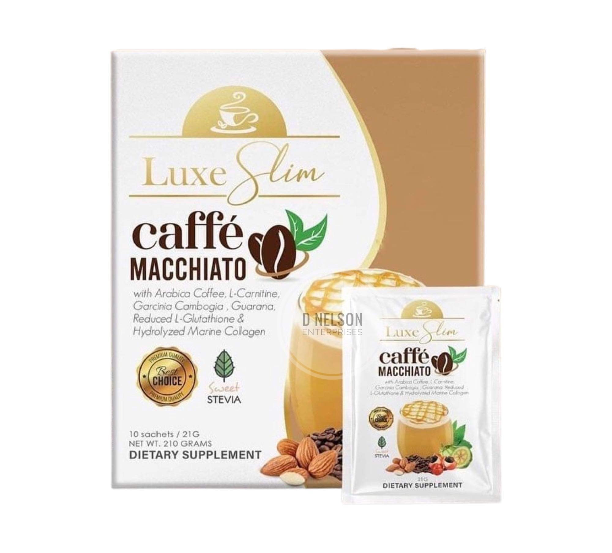 Luxe Slim Macchiato Coffee Supplement with Collagen & L-Glutathione ...
