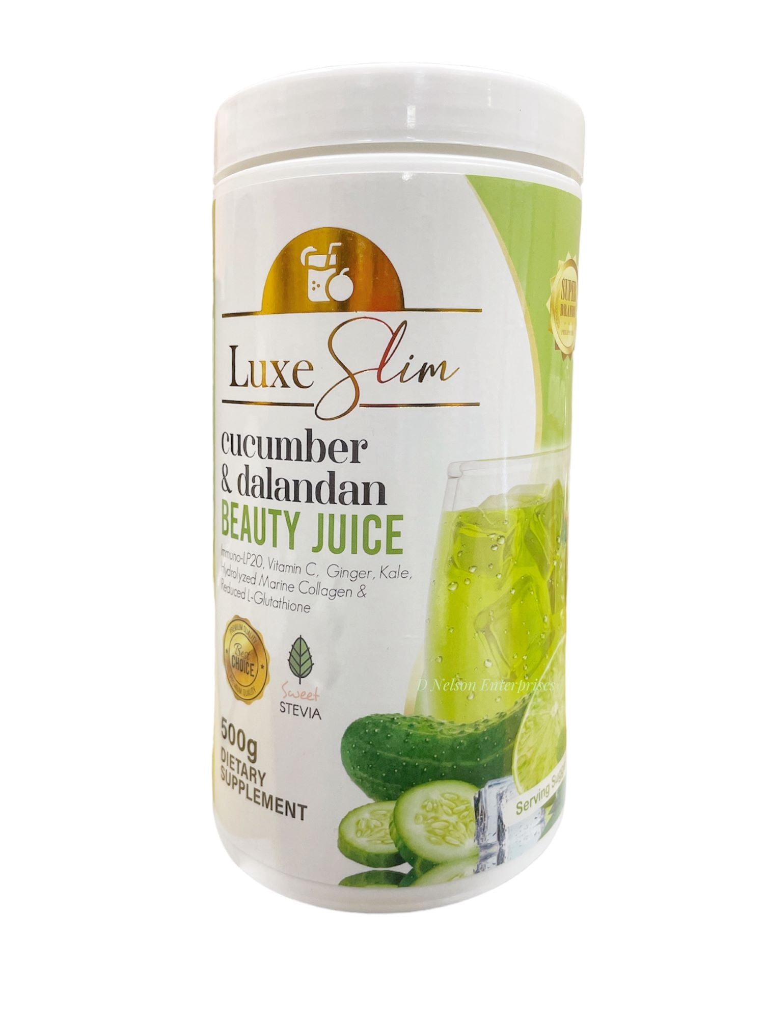 Luxe Slim Half Kilo Canister Cucumber Dalandan Beauty Juice Drink ...