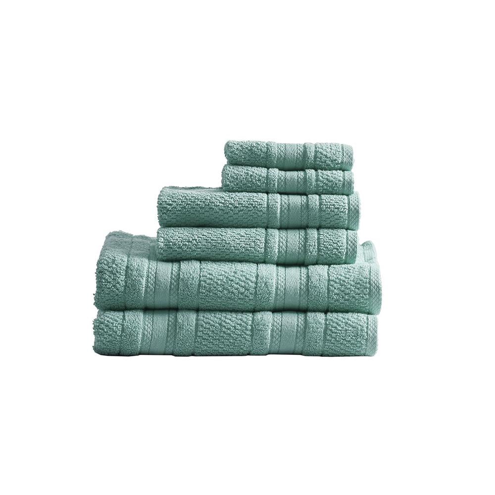 Luxe Teal Cotton 6-Piece Towel Set, Belen Kox - Walmart.com