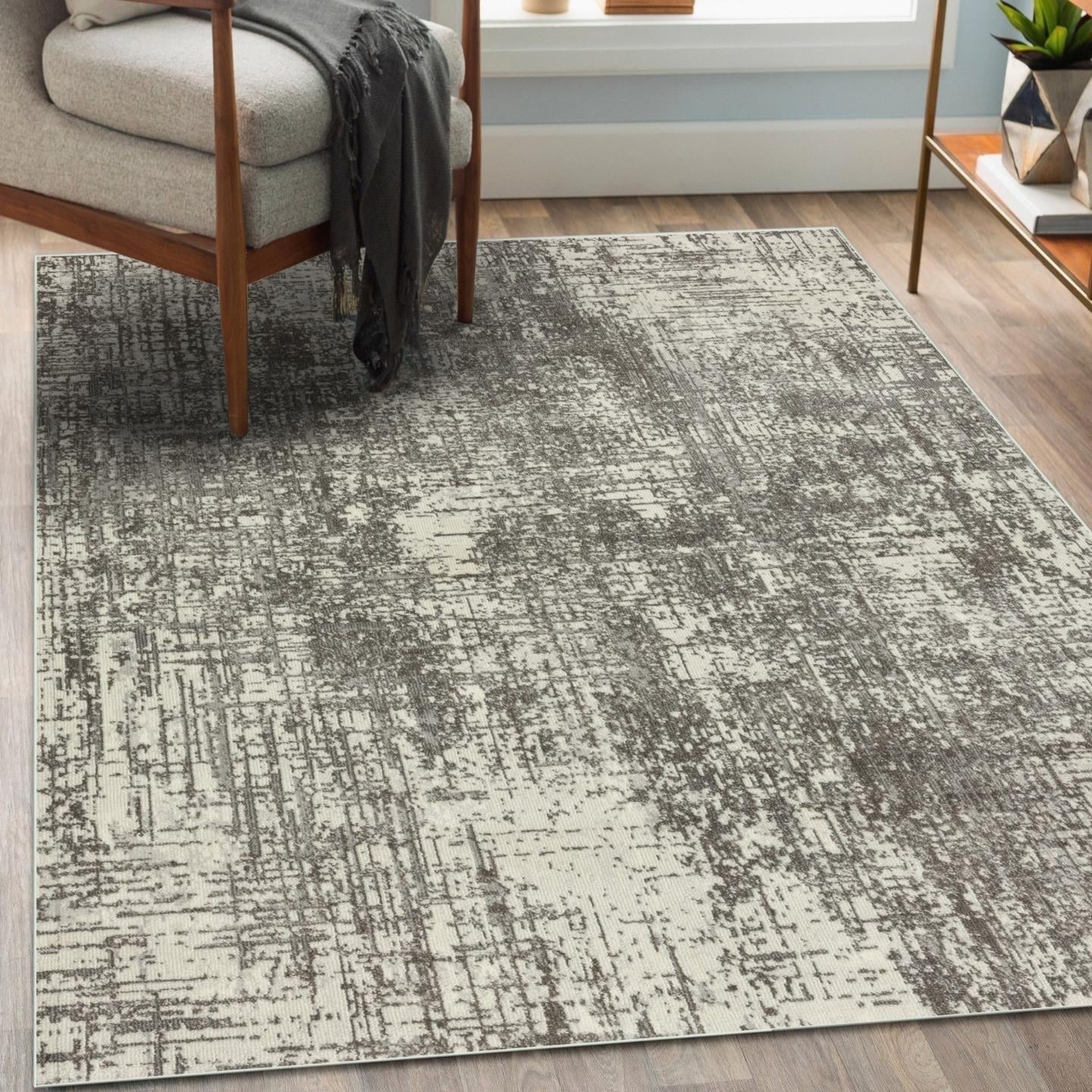 Luxe Weavers Abstract Gray 5x7 Area Rug, Indoor Modern Rug - Walmart.com