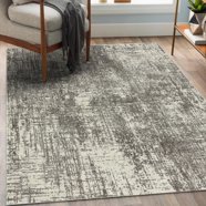 Luxe Weavers Black 4x5 Marble Abstract Area Rug Gold, Stain-Resistant ...