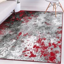 Luxe Weavers Oriental Distressed Floral Steel 8x10 Area Rug, Indoor ...