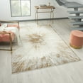 Luxe Weavers Abstract Spark Patterned Gold 8x10 Area Rug, Indoor Carpet ...