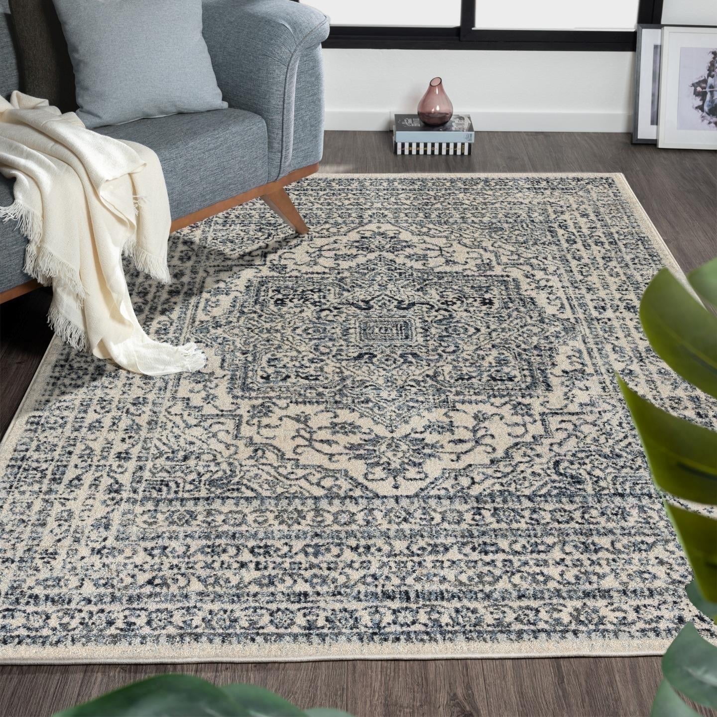 Luxe Weavers Bohemian Moroccan Ivory 8x10 Area Rug, Indoor Carpet ...