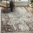 Luxe Weavers Euston Collection Abstract Area Rug 7680 Brown 4x5 ...