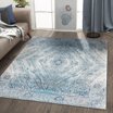 Free Shipping! Luxe Weavers Marble Swirl Collection Blue Abstract 4x5 ...