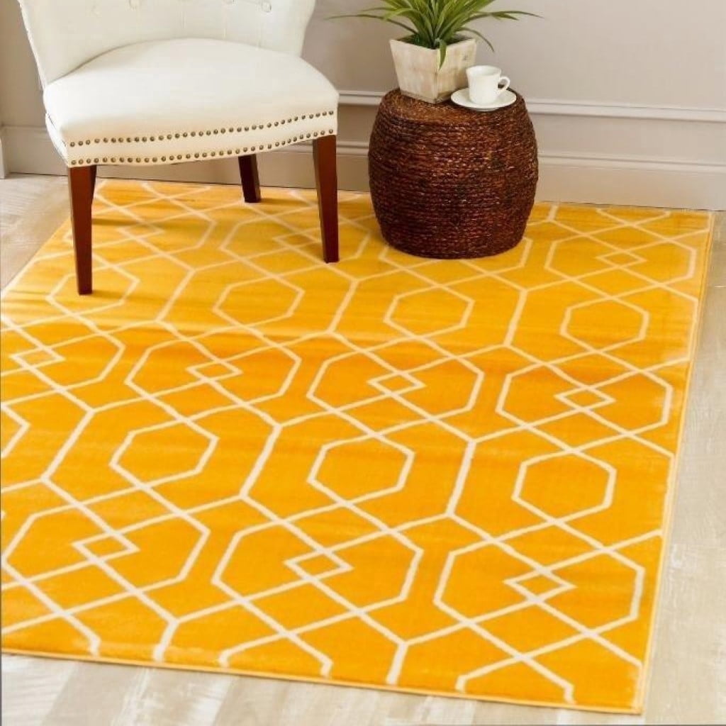 Luxe Weavers Geometric Mango 5x7 Moroccan Trellis Area Rug - Walmart.com
