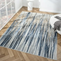 Luxe Weavers Modern Abstract Marble Swirl Blue 8x10 Area Rug Living ...