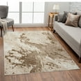Luxe Weavers Modern Marble Swirl Collection Blue Abstract Area Rug 5x7 ...