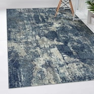 Luxe Weavers Modern Abstract Dark Gray 5x7 Area Rug, Stain Resistant ...