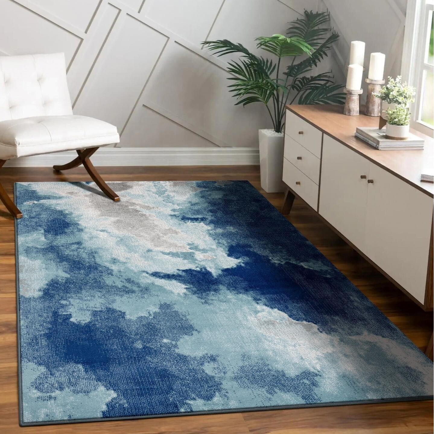 Luxe Weavers Modern Abstract Splash Area Rug Non-Shedding Carpet 8' x ...