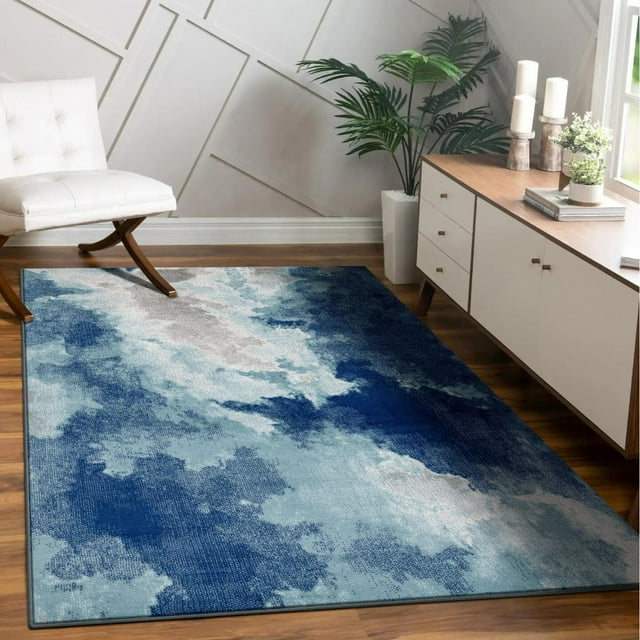 Luxe Weavers Modern Abstract Splash Area Rug Non-Shedding Carpet 8' x ...
