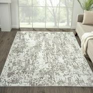 Luxe Weavers Abstract Brushstrokes Area Rug Beige 5x7, Soft Accent ...
